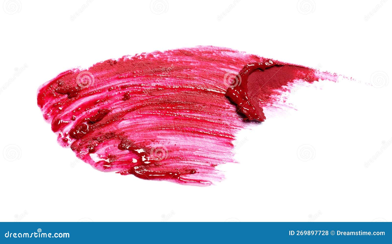Smear of Beautiful Lipstick on White Background Stock Photo - Image of ...