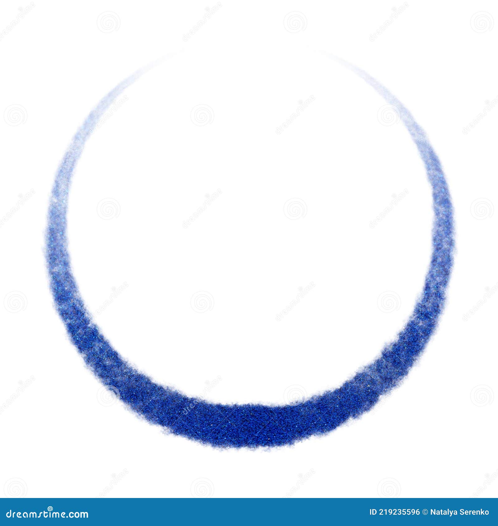 Smear of Blue Glitter Isolated on White Background Stock Photo - Image ...