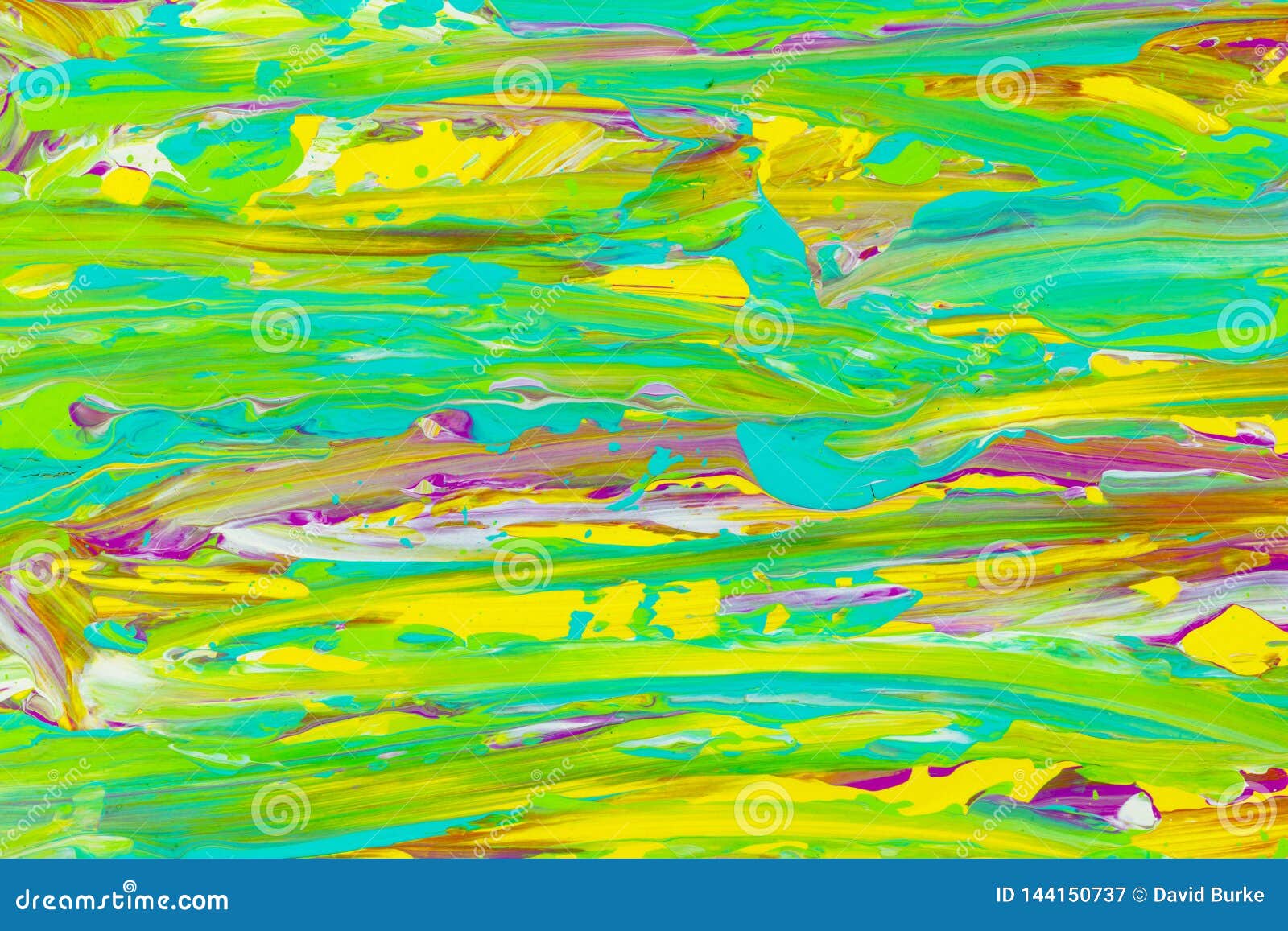 Smear Colors Green Blue Yellow Paint Artistic Art Background Stock ...