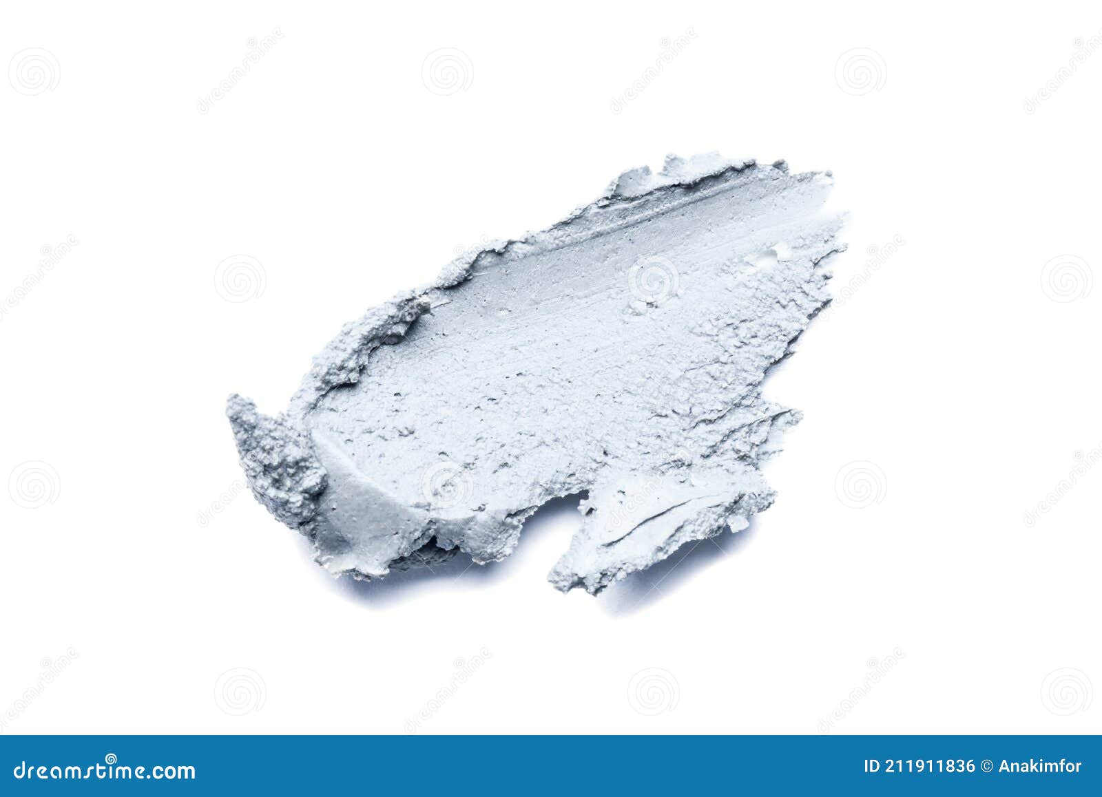 Smear of Cosmetic Clay on a White Background. Stock Photo - Image of ...
