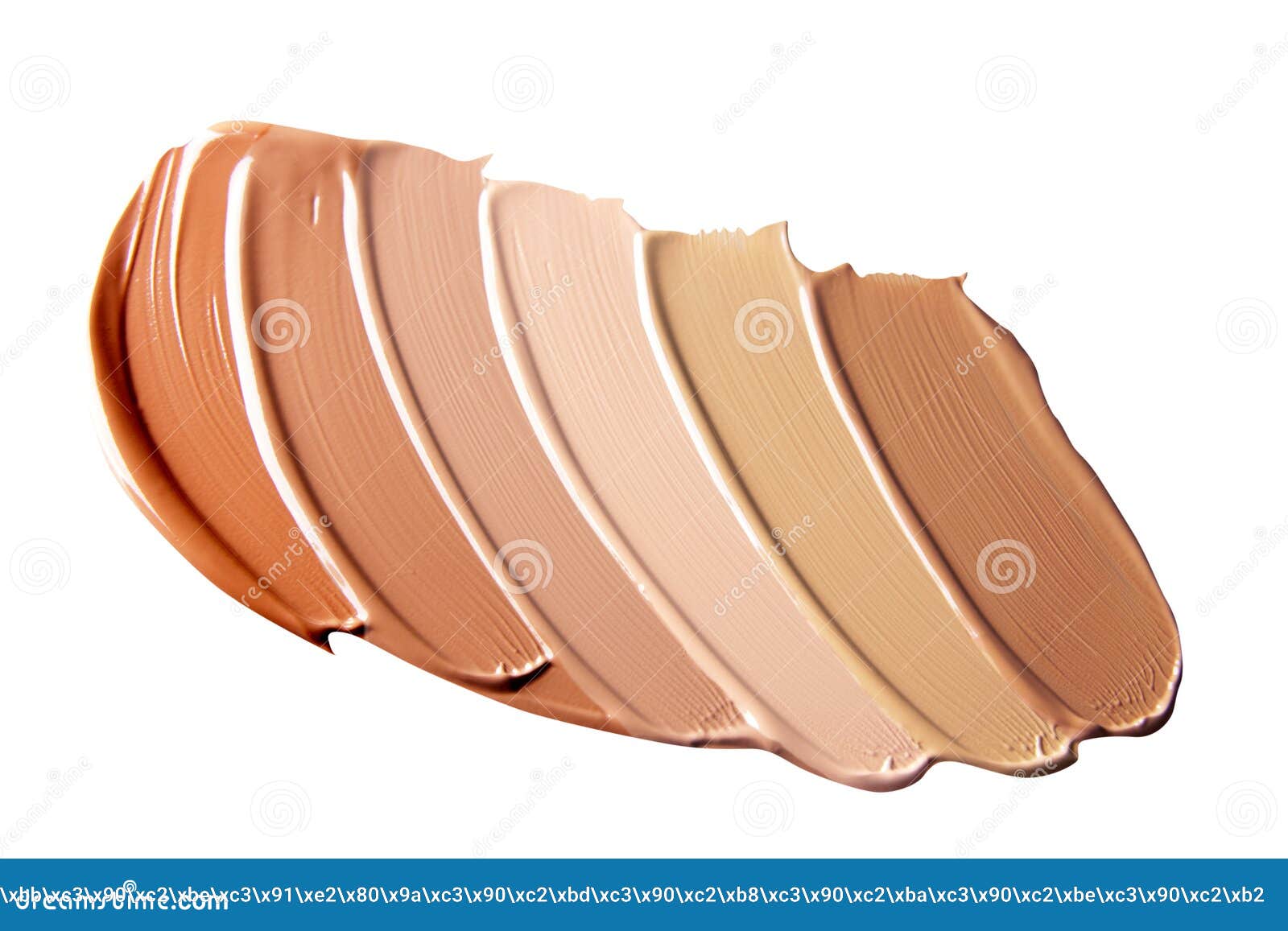 Smear Cream Isolated on White Background. Stock Image - Image of health ...