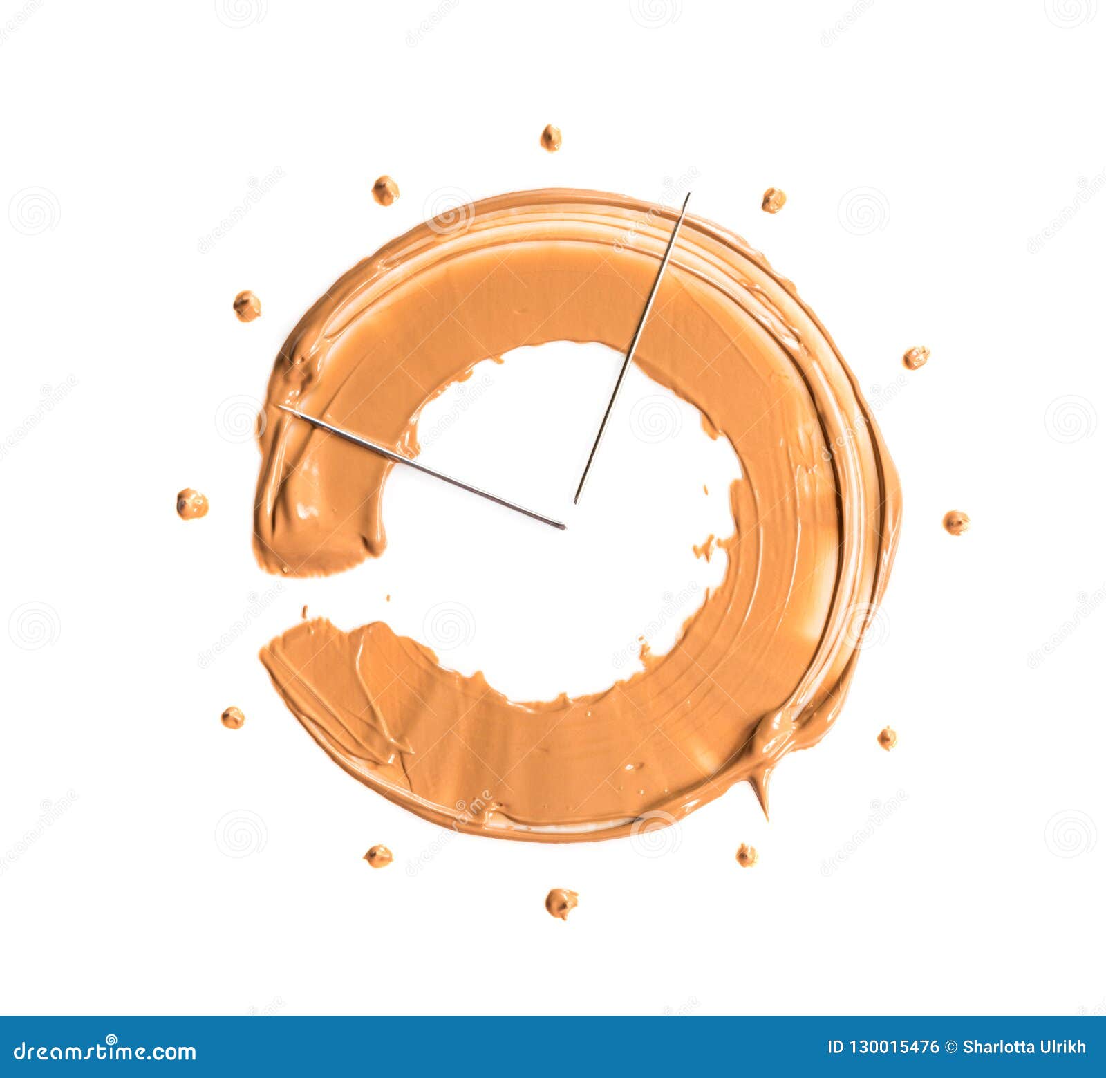 A Smear of Foundation in the Form of a Semicircle, Symbolizing the ...