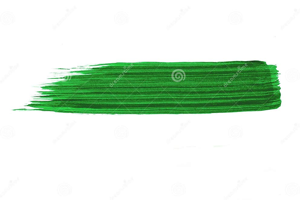 Smear of Green Paint on White Background Stock Photo - Image of texture ...