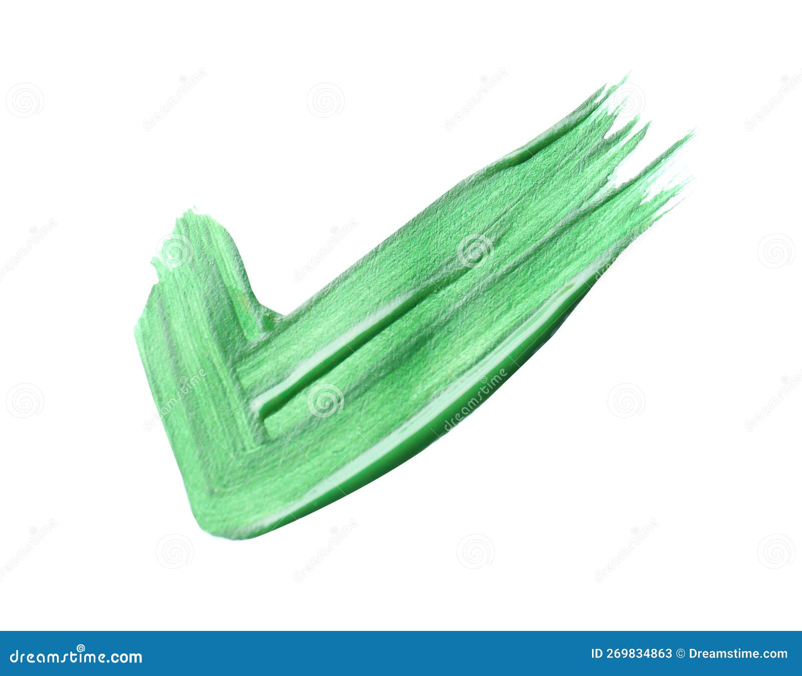 Smear of Green Paint on White Background Stock Image - Image of ...