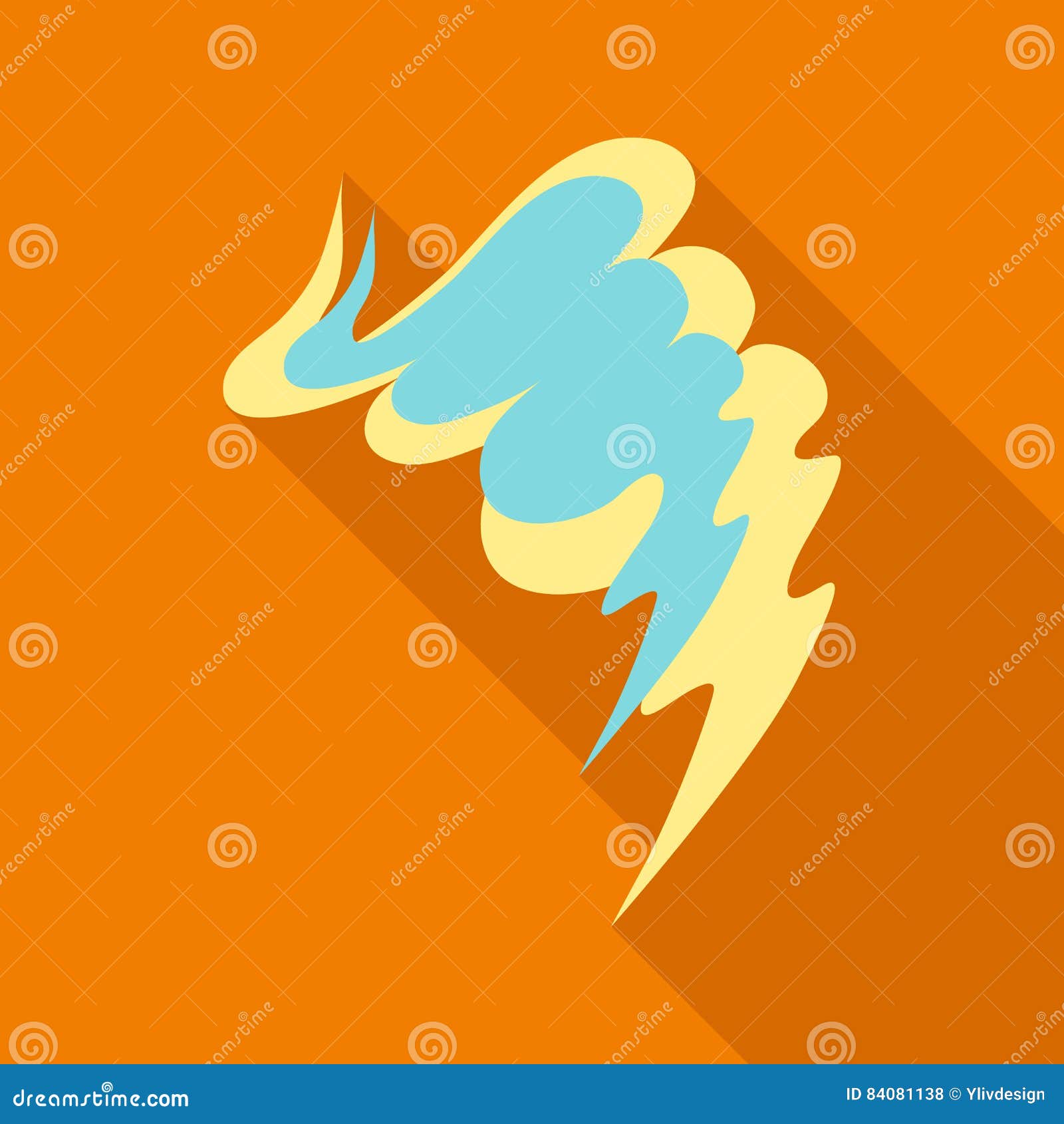 Smear icon, flat style stock vector. Illustration of decoration - 84081138