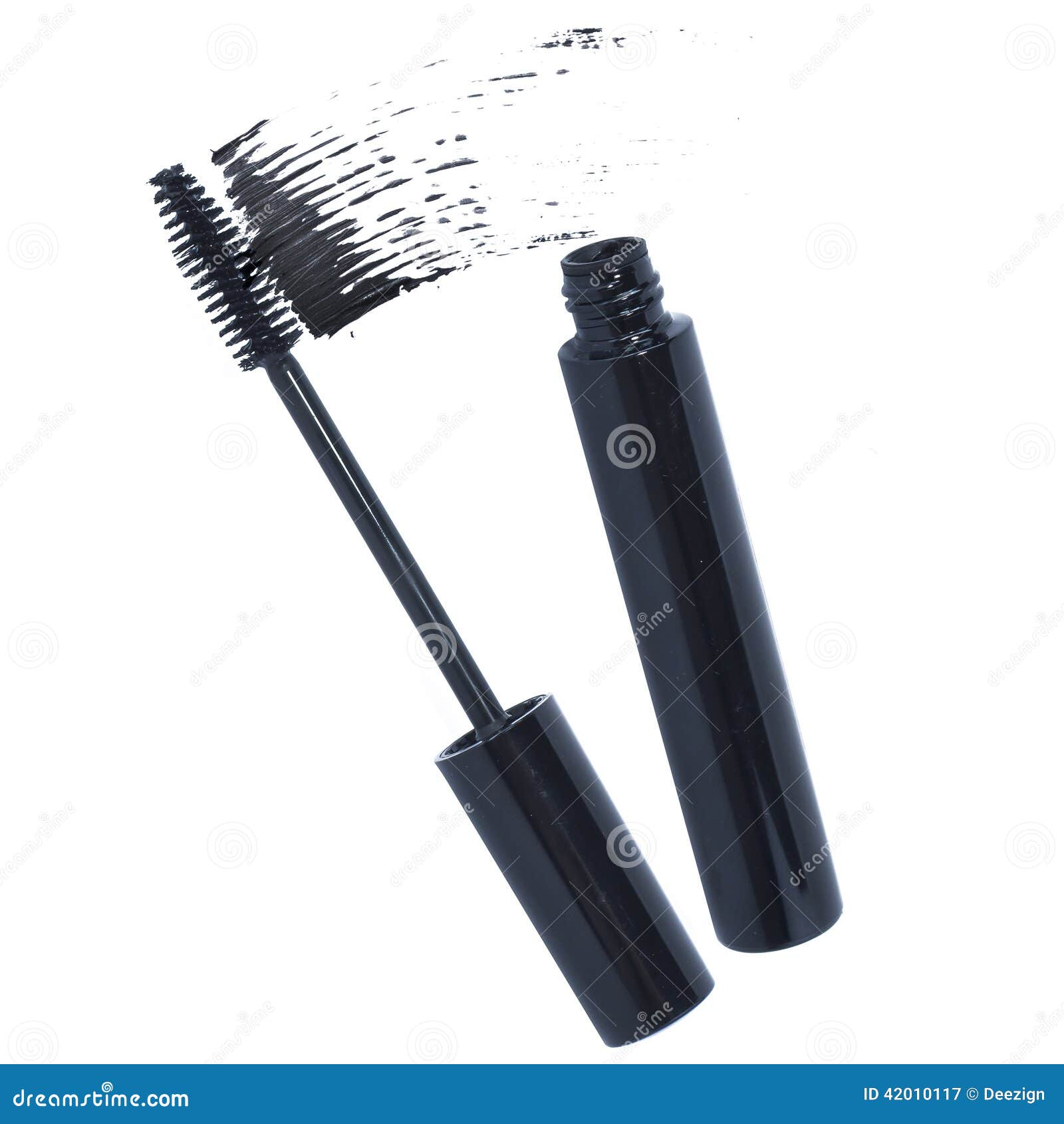 Smear of mascara stock image. Image of macro, health - 42010117