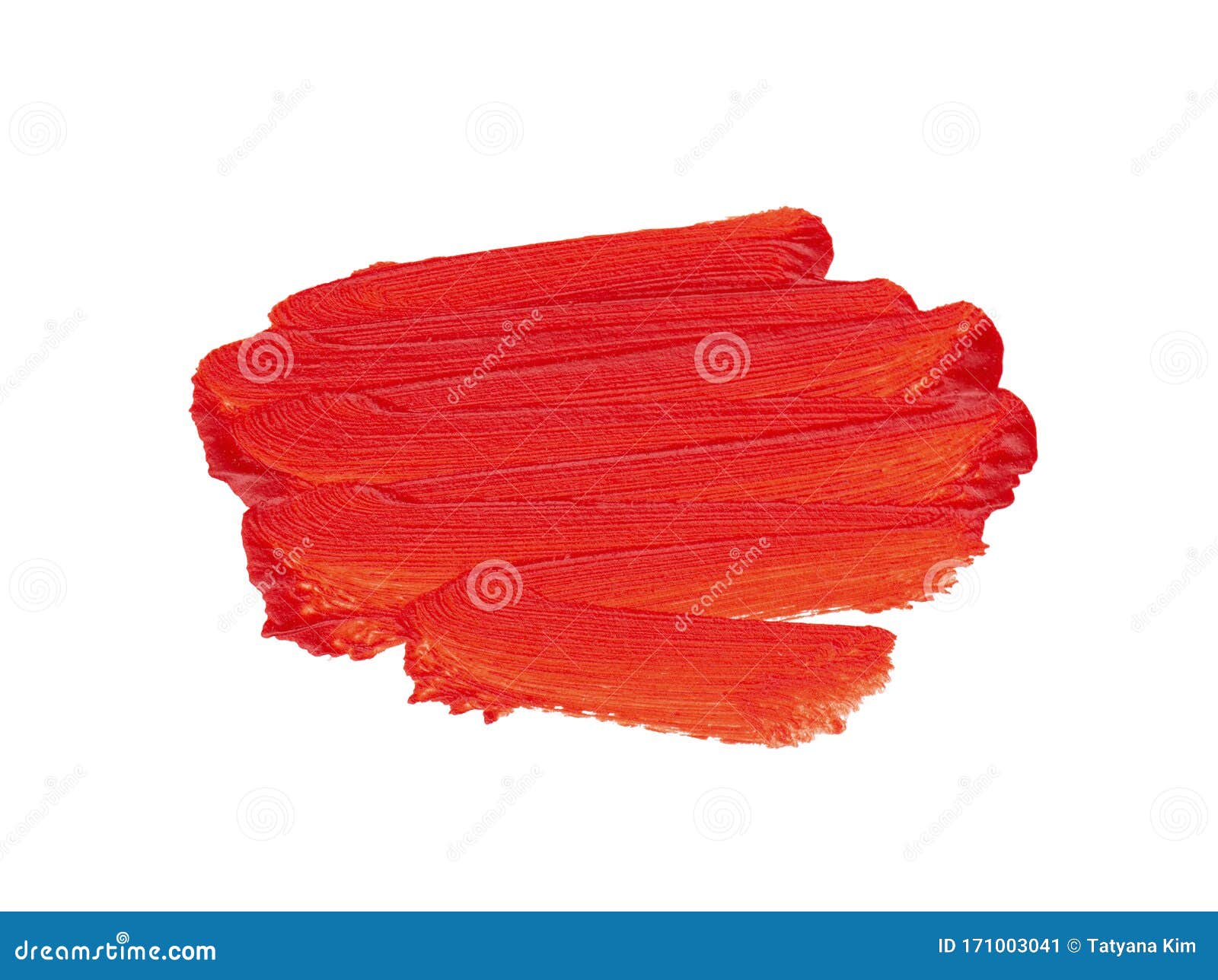 A Smear of Red Paint. Bright Acrylic Paint Stock Image - Image of ...