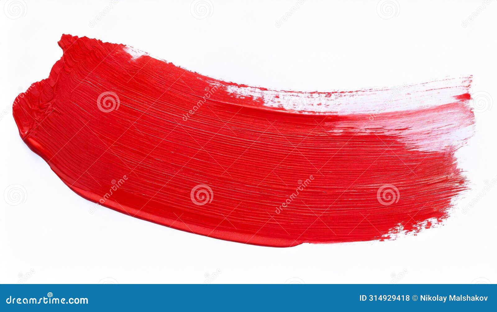 Smear of Red Paint on White Background Stock Illustration ...