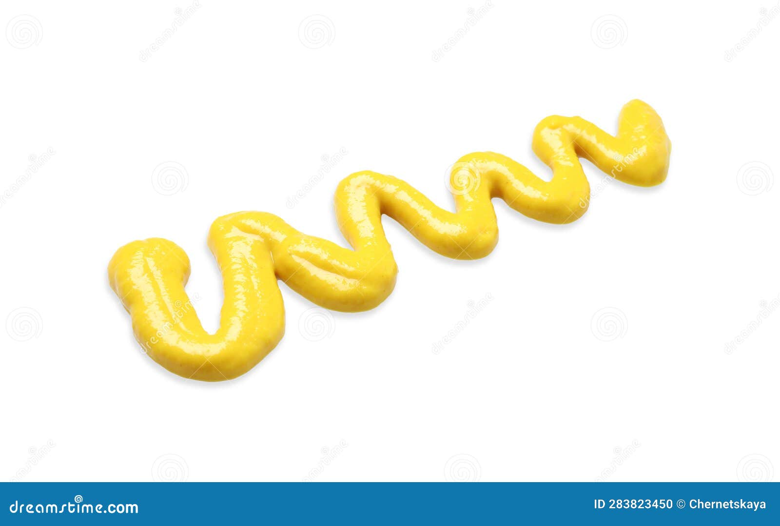 Smear of Tasty Mustard Isolated on White Stock Photo - Image of product ...