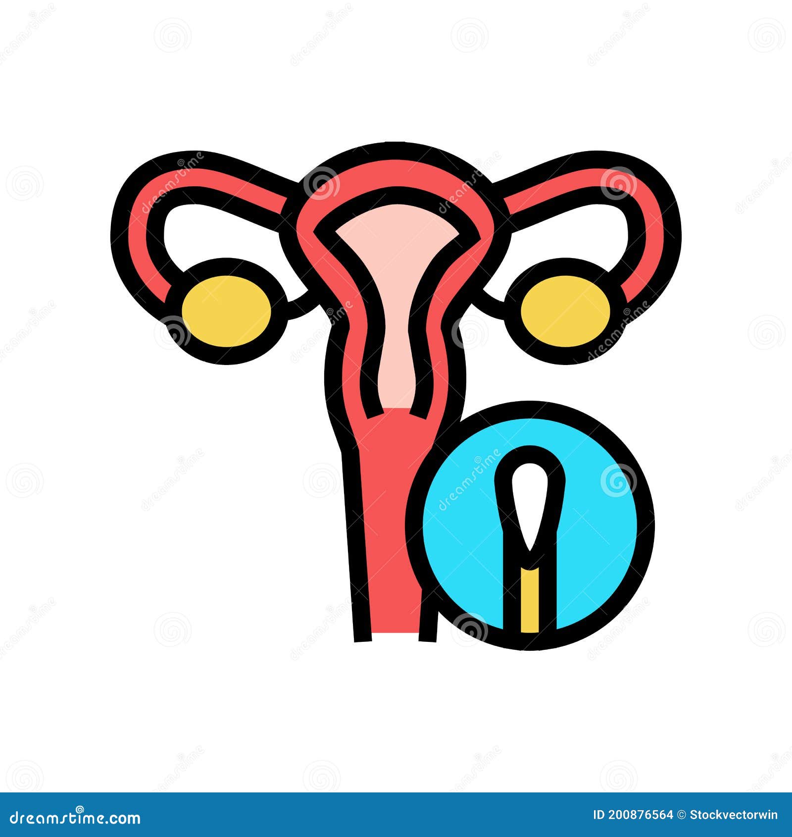 Smear for Tests Color Icon Vector Illustration Stock Vector ...