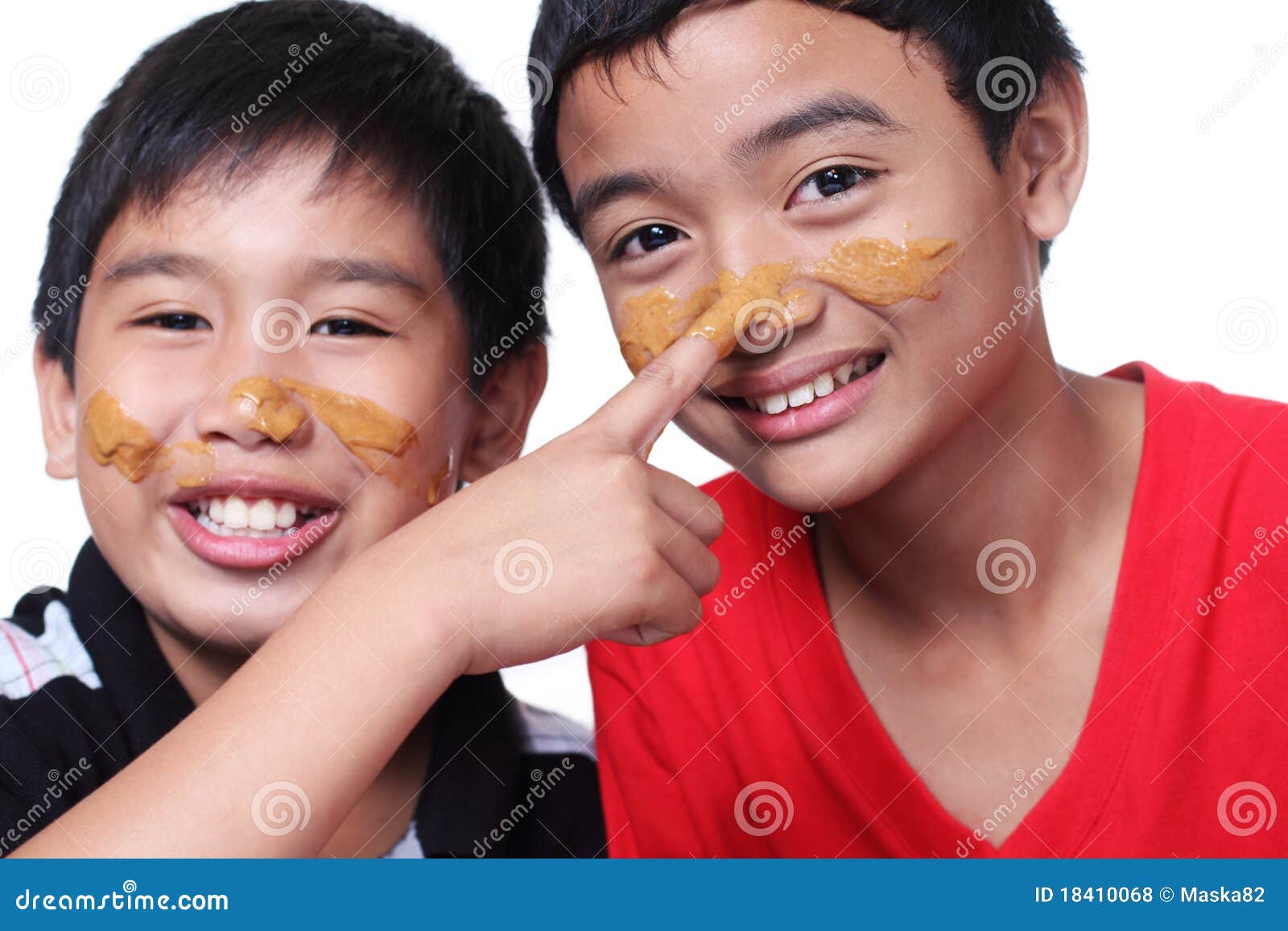 Smeared Faces Royalty Free Stock Photos - Image: 18410068