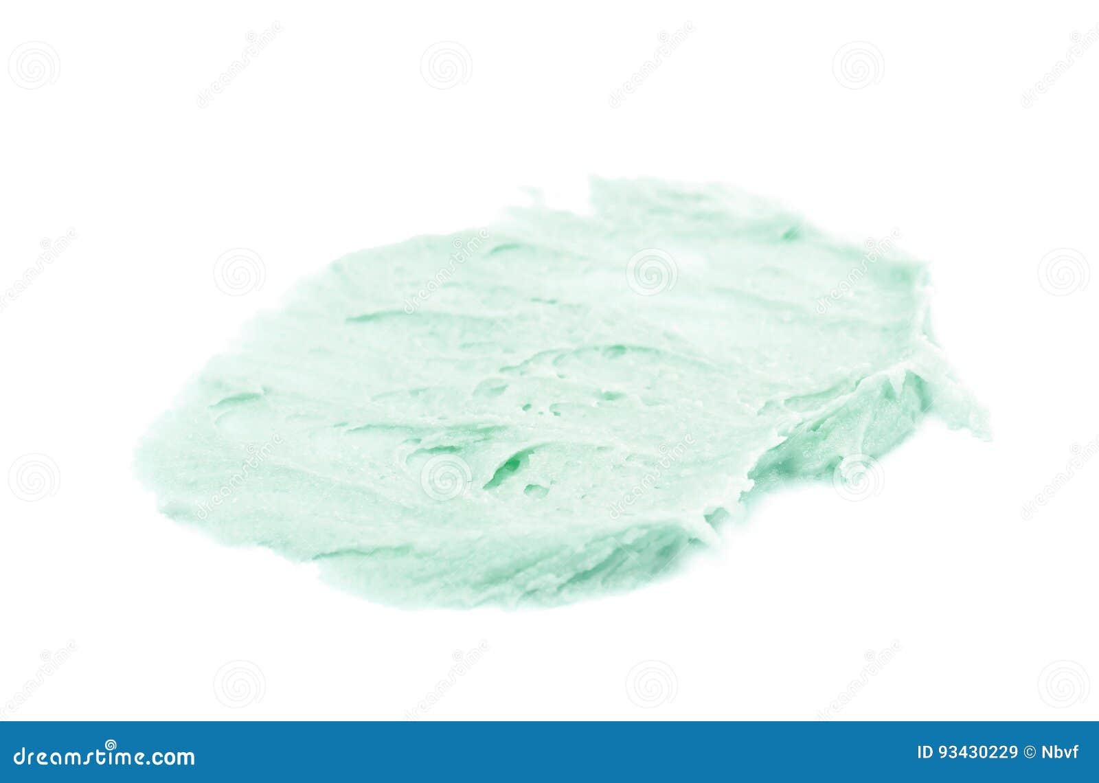 Smeared Frosting Cream Isolated Stock Image - Image of frosting ...