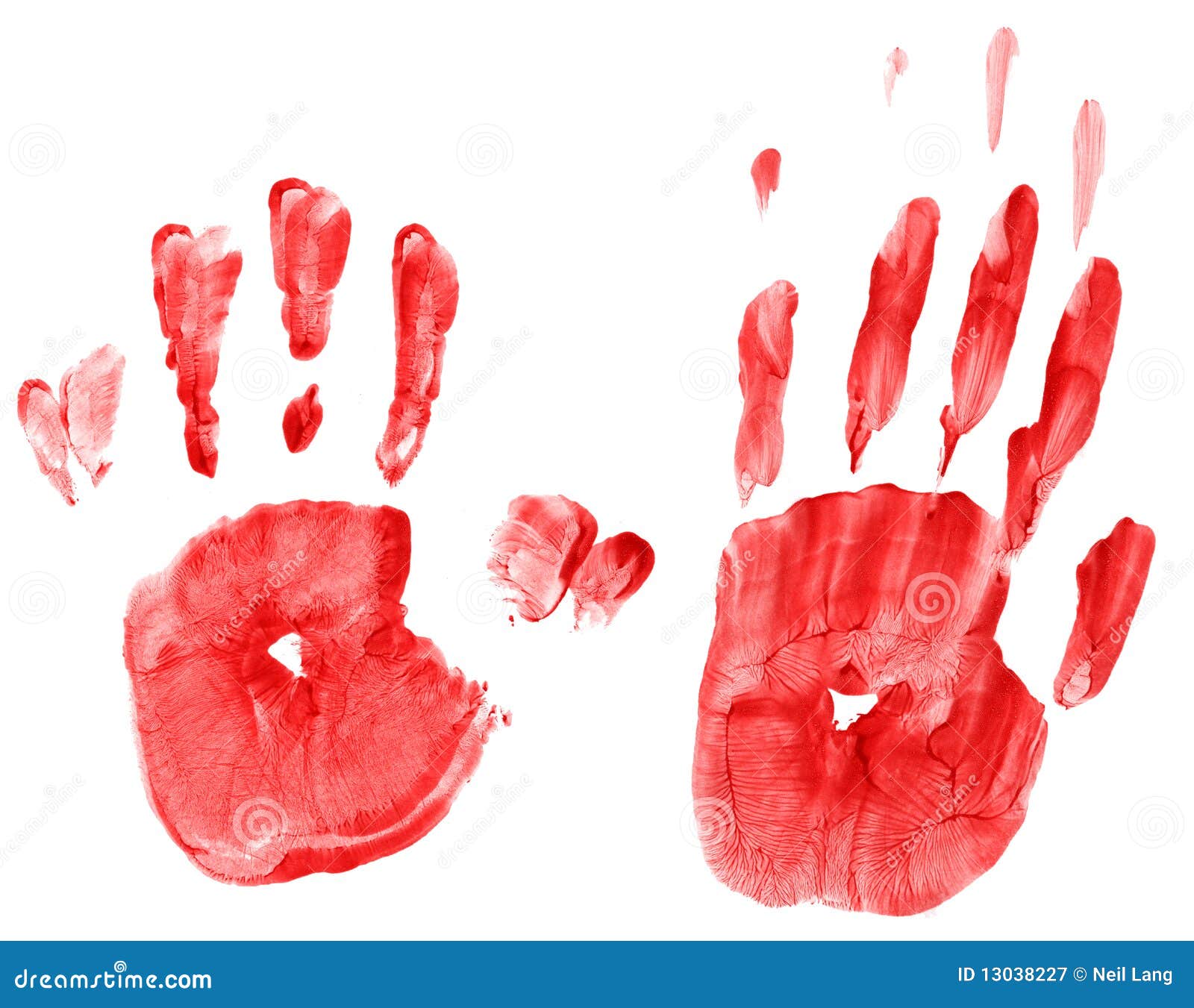 Smeared Handprints Royalty-Free Stock Photography | CartoonDealer.com ...