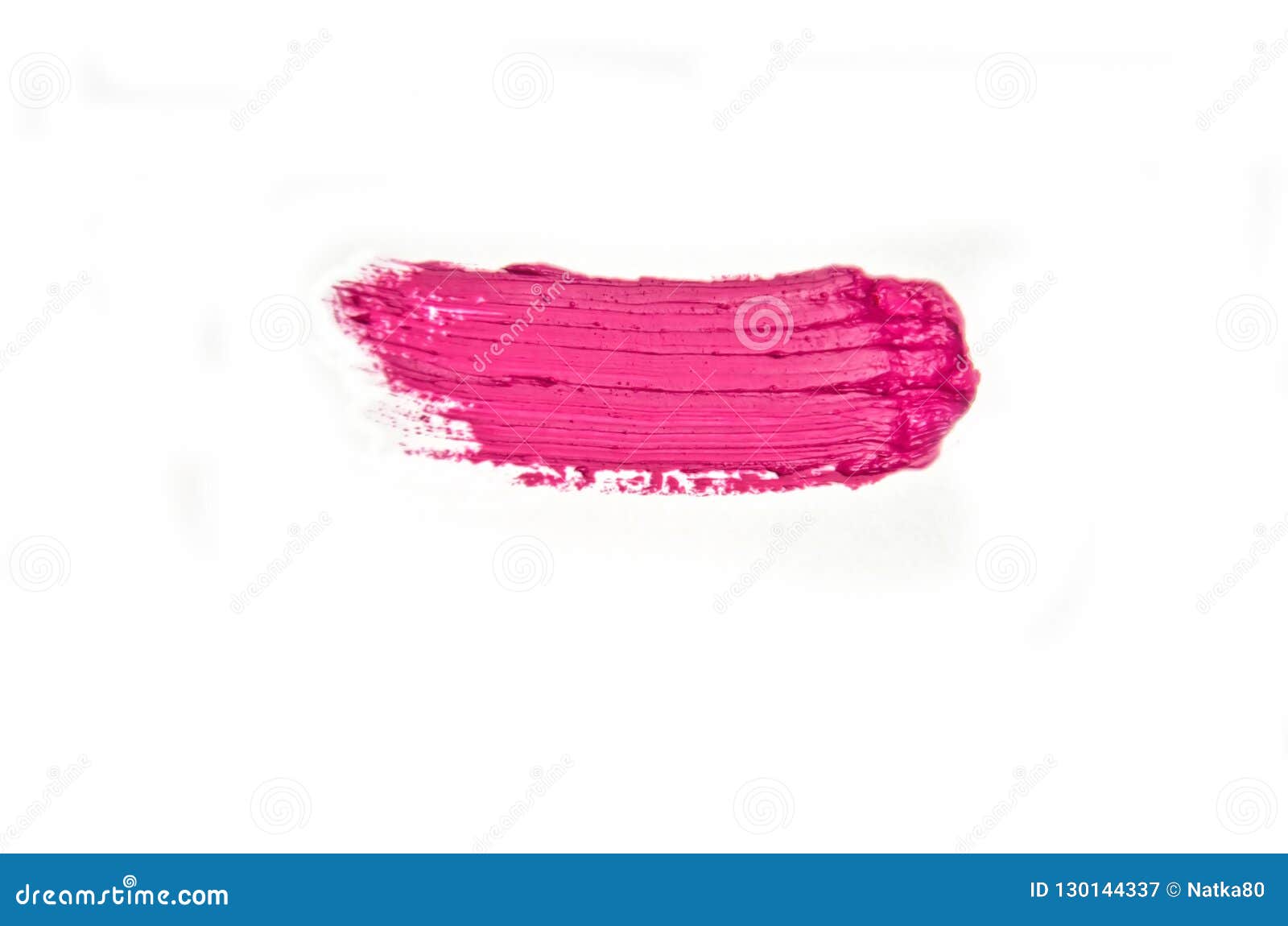 Smeared Lipstick Smear on White Background Stock Image - Image of color ...