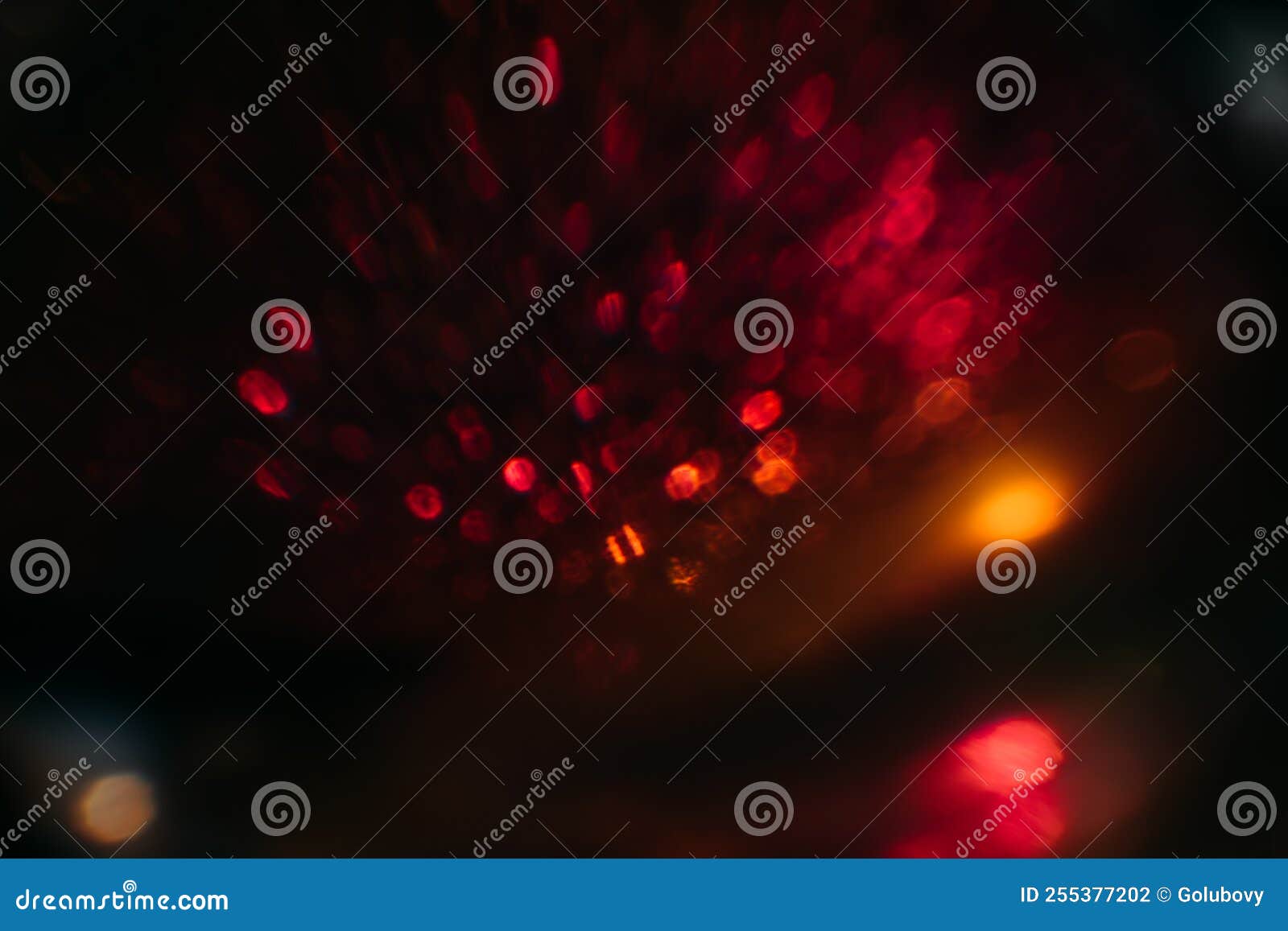 Smeared Red Glow Blurred Lights Effect Stock Photo - Image of sunlight ...