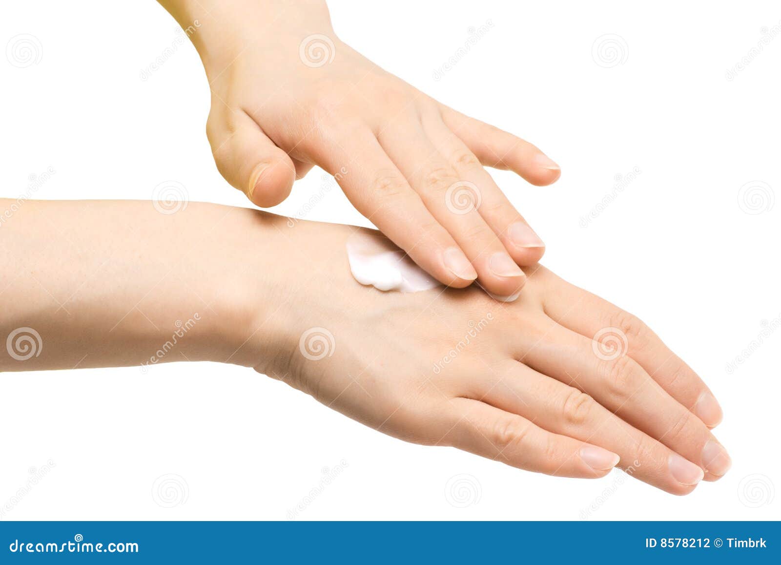 Smearing cream stock photo. Image of treatment, cream - 8578212