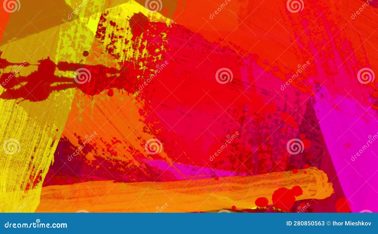 Smearing Paint of Different Colors on a White Background Stock Video ...