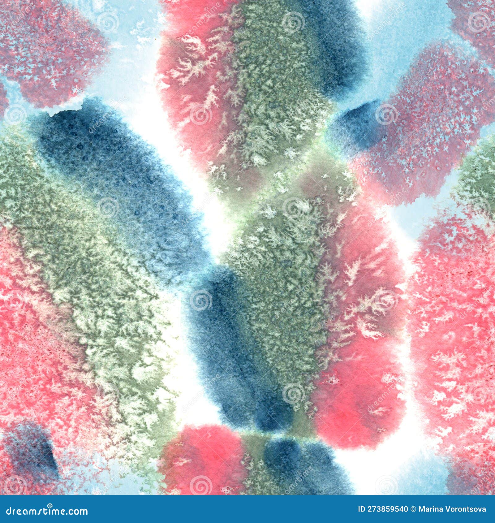 Smears of Paint. Abstract Texture Seamless Pattern Stock Illustration ...