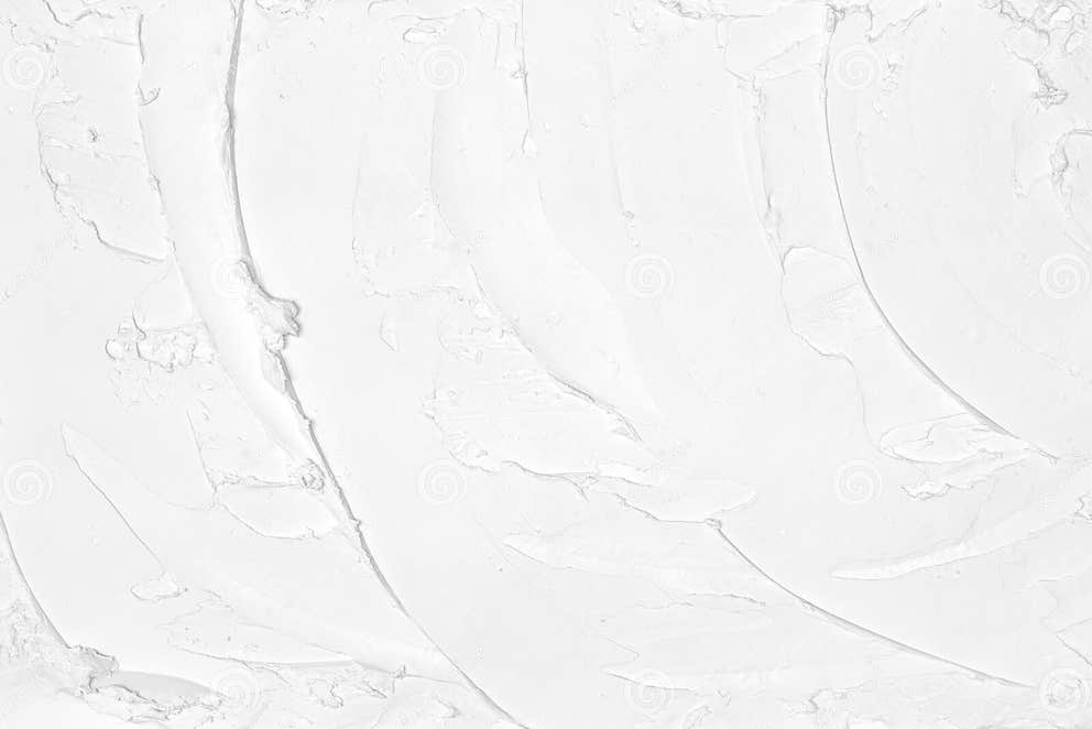 Smears of White Plaster Texture. Putty Strokes Pattern. Abstract Light ...