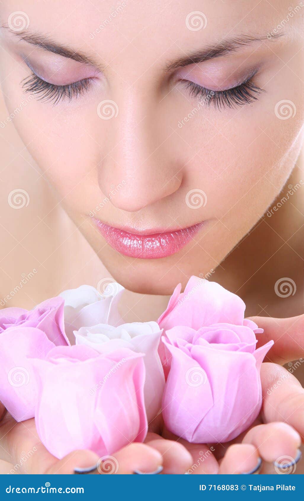 Smell stock image. Image of body, caucasian, female, face - 7168083