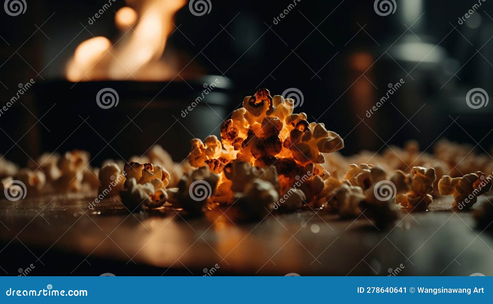 Smell Of Burnt Popcorn, Generated Ai Image Royalty-Free Stock ...