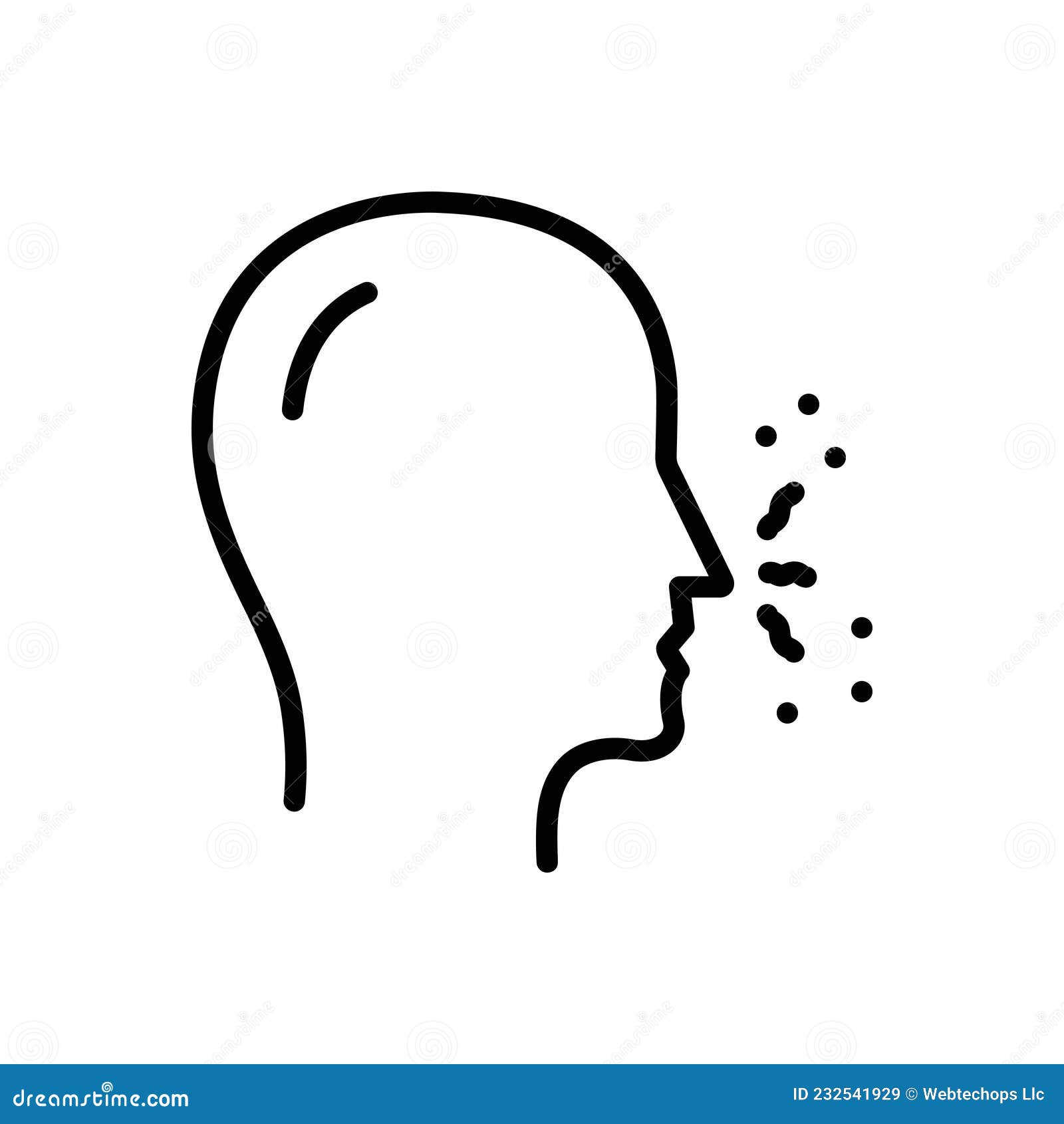 Sniff Nose. Sense Of Smell, Human Breath And Smelling. Inhale Air And ...