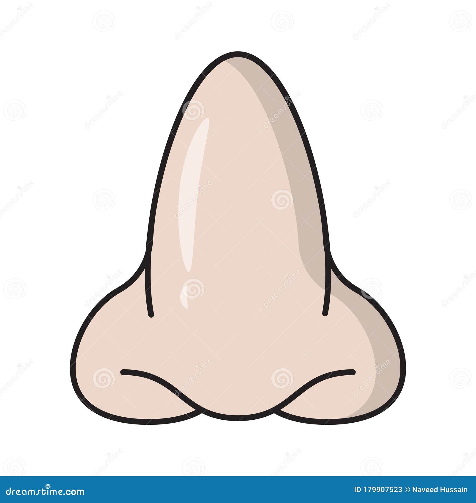 Smell Vector Flat Color Icon Stock Vector - Illustration of icon ...