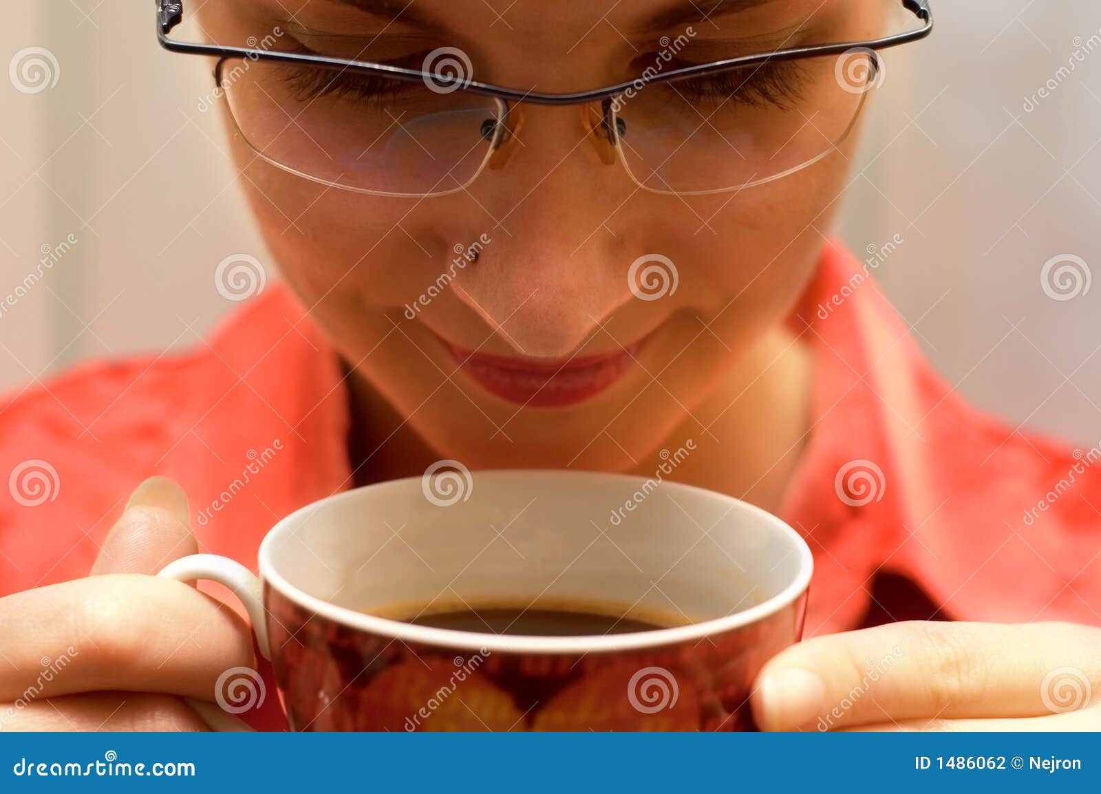 Smells good! stock photo. Image of chocolate, morning - 1486062