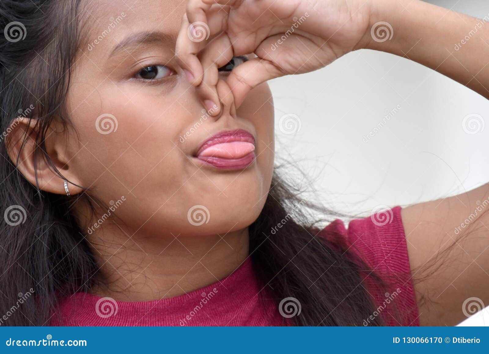 Smelly Pretty Diverse Person Stock Photo - Image of cute, pretty: 130066170