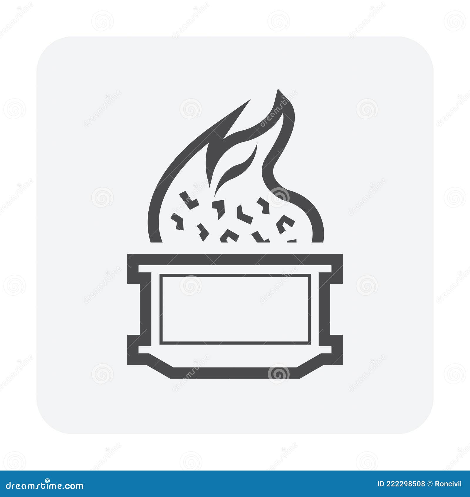 Smelting Burning or Heating Vector Icon Design. Stock Vector ...