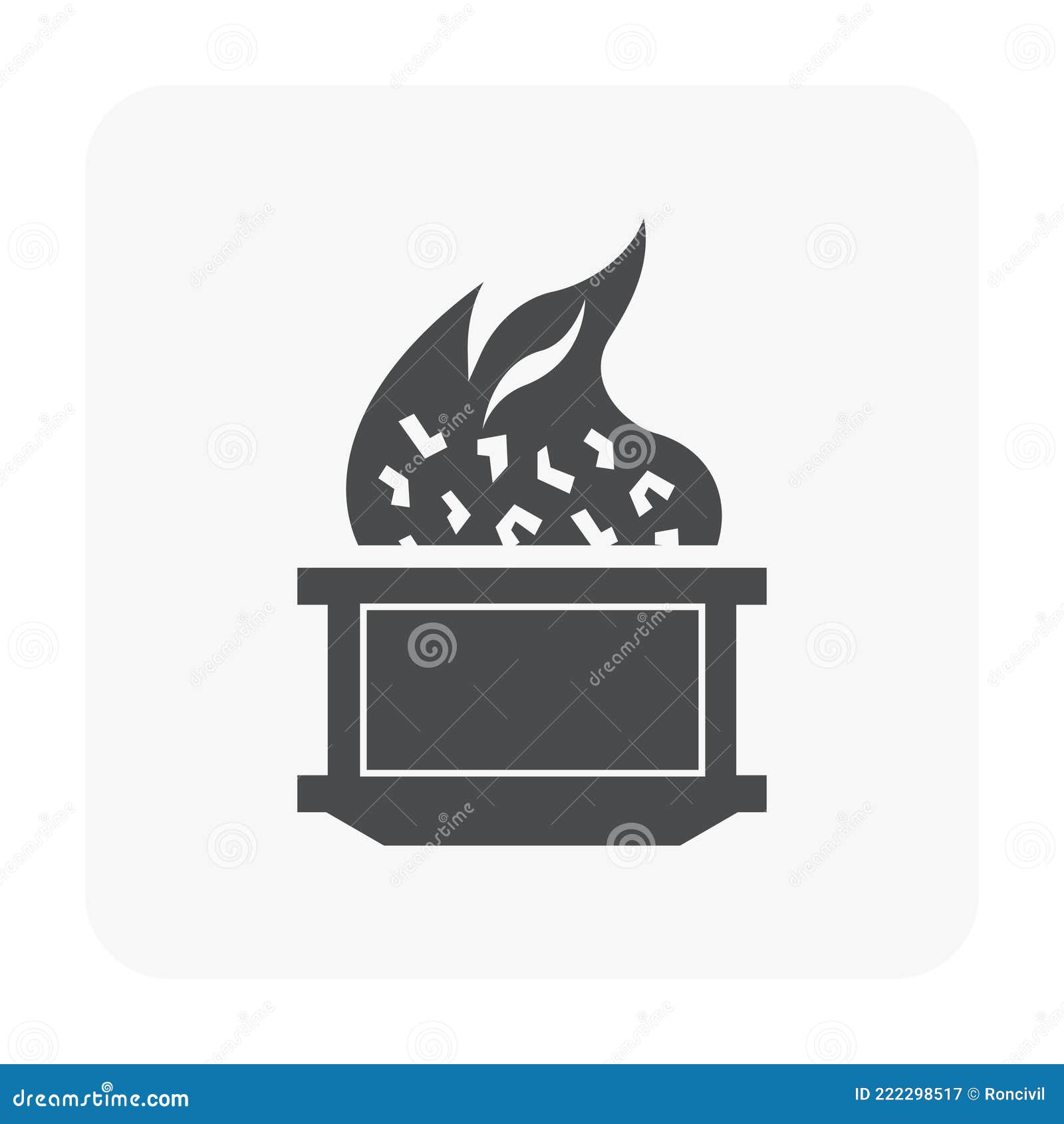 Smelting Burning or Heating Vector Icon Design. Stock Vector ...