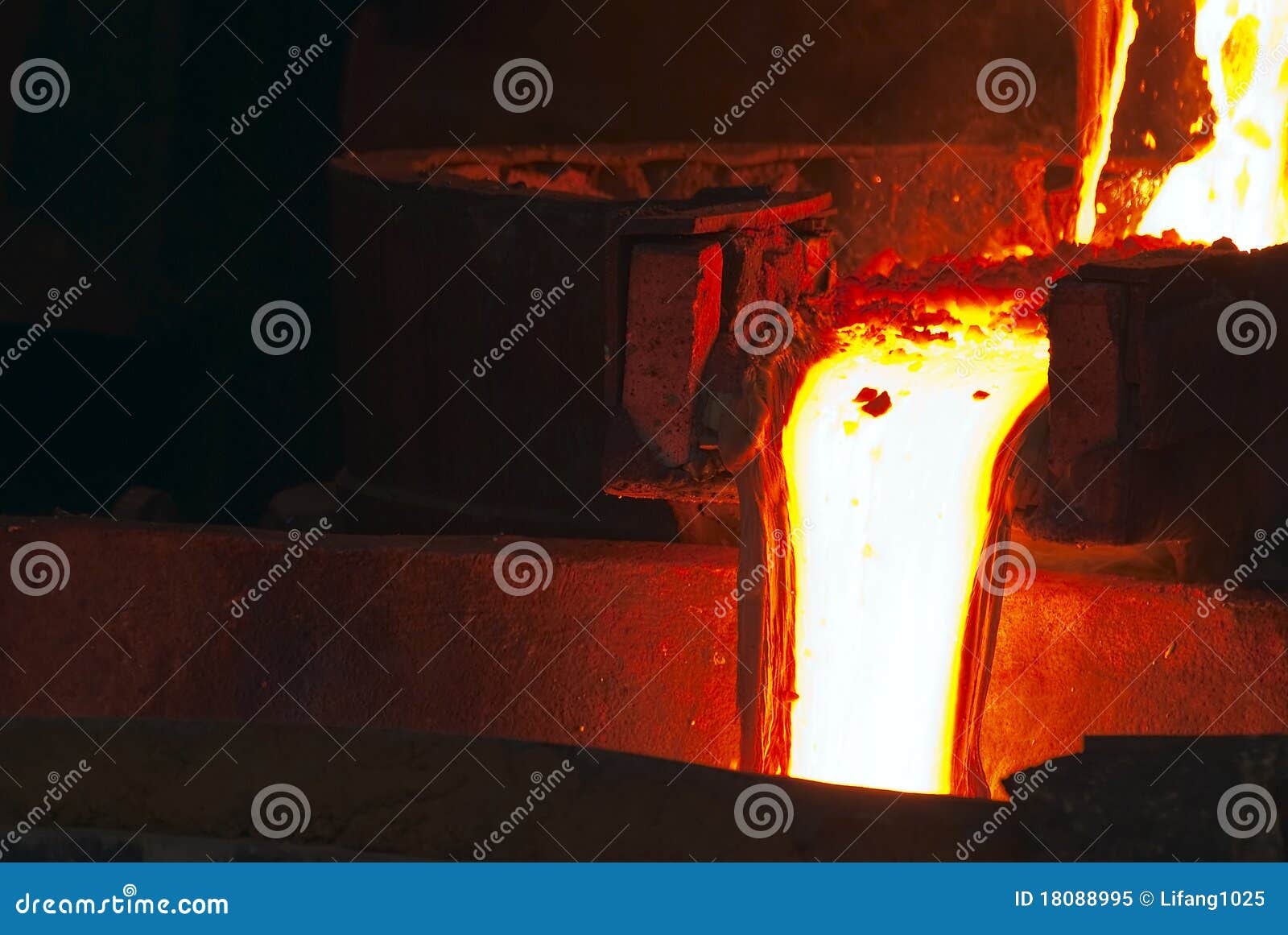 Smelting industry stock image. Image of labor, liquid - 18088995