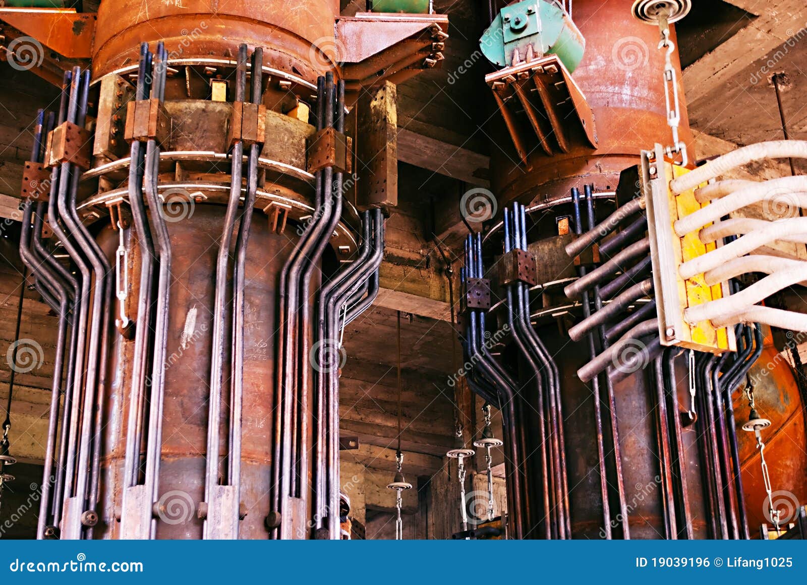 Smelting industry stock photo. Image of furnace, spark - 19039196