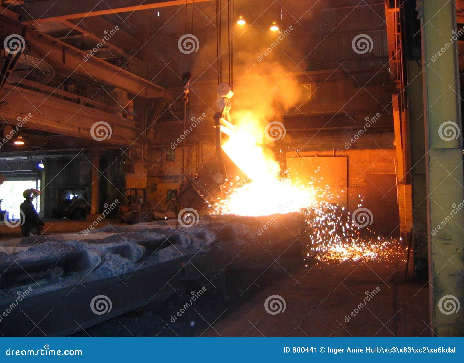 Smelting industry stock image. Image of molten, smelting - 800441