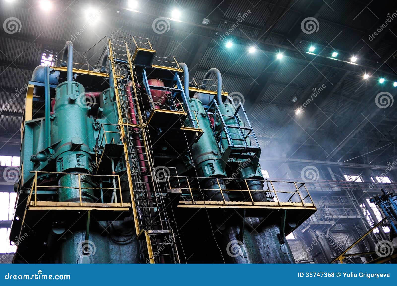 Smelting plant stock photo. Image of manufacture, ironworks - 35747368