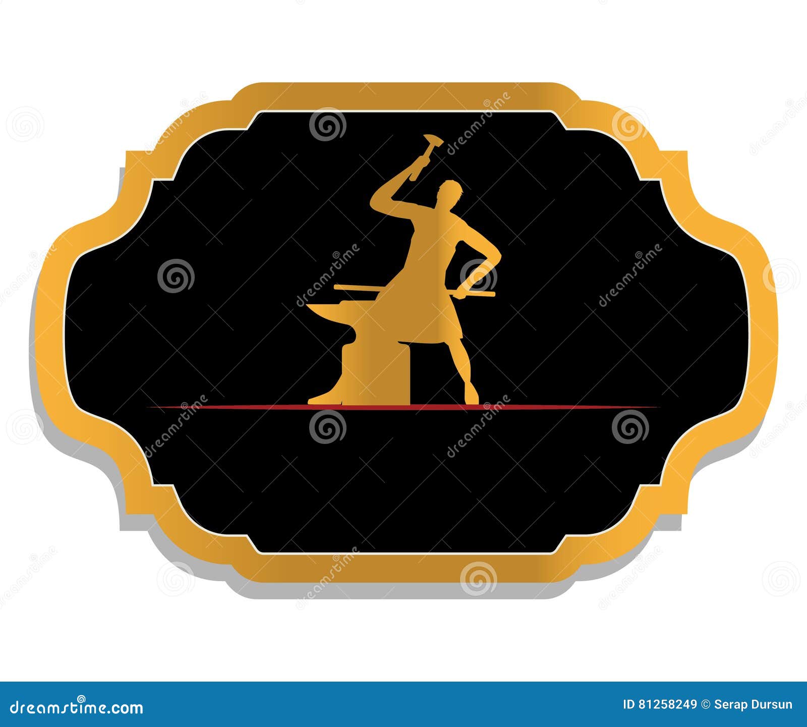 Smid Logo Design vector illustratie. Illustration of embleem - 81258249