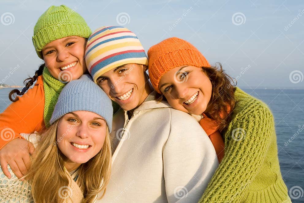Smiing people stock photo. Image of smiling, cold, youth - 1482410