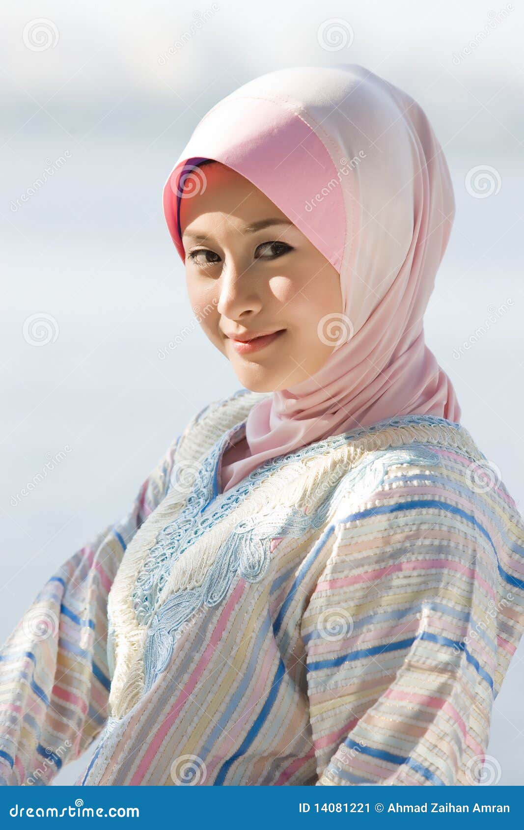 Smile stock image. Image of female, islam, ethnic, muslim - 14081221