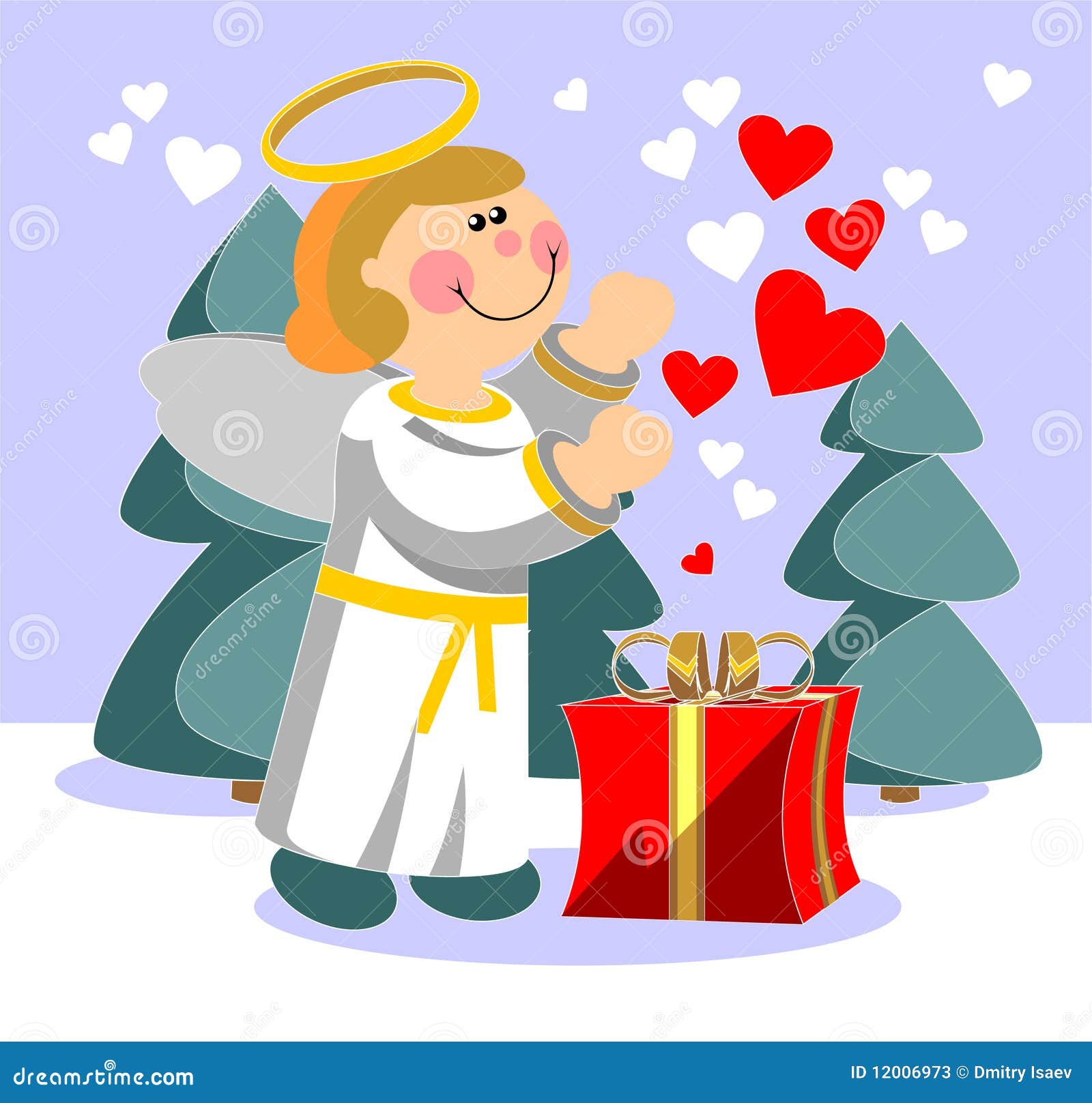 Smile angel 07 stock vector. Illustration of cartoon - 12006973