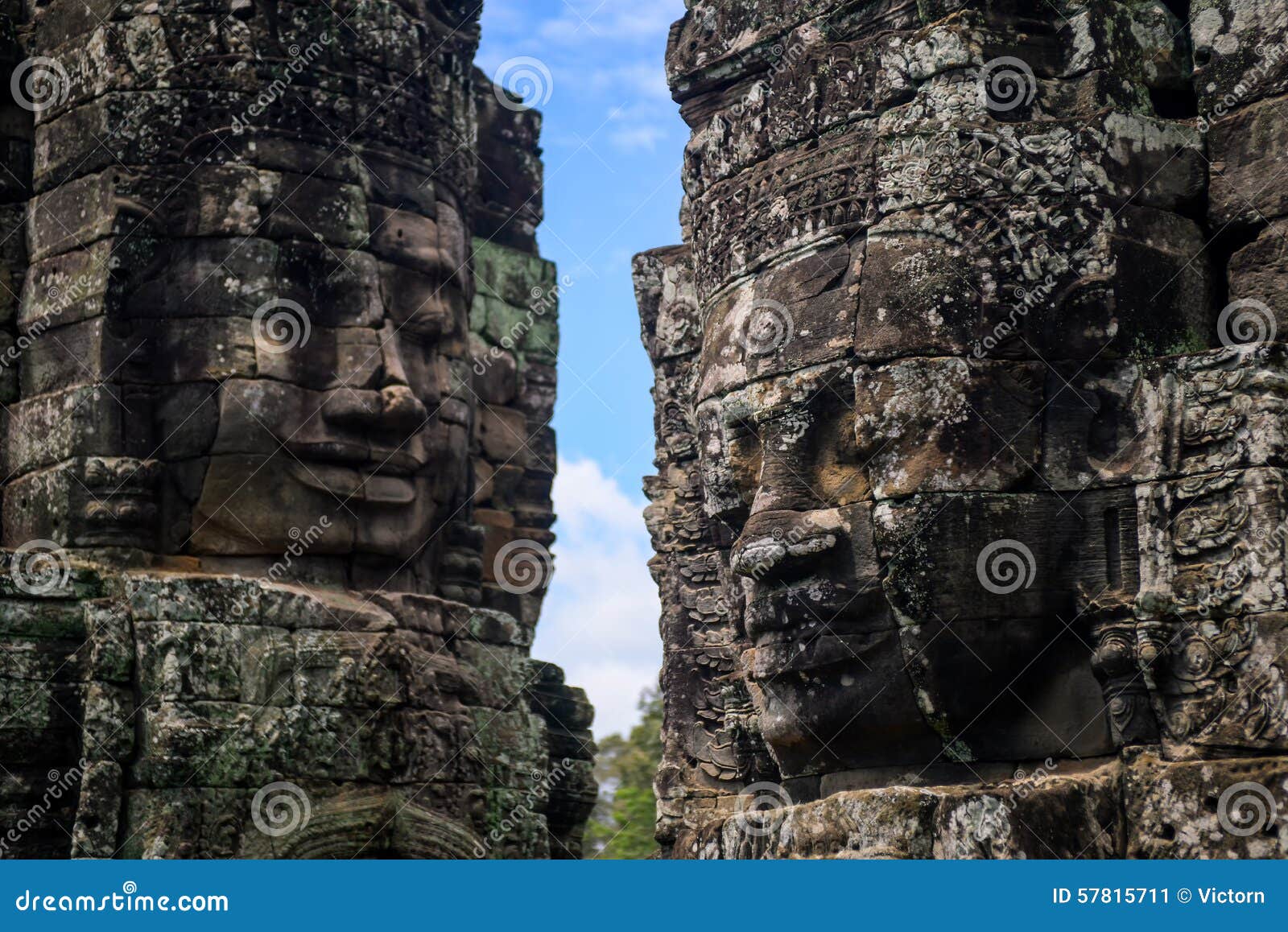 Smile of Angkor stock image. Image of building, fairy - 57815711