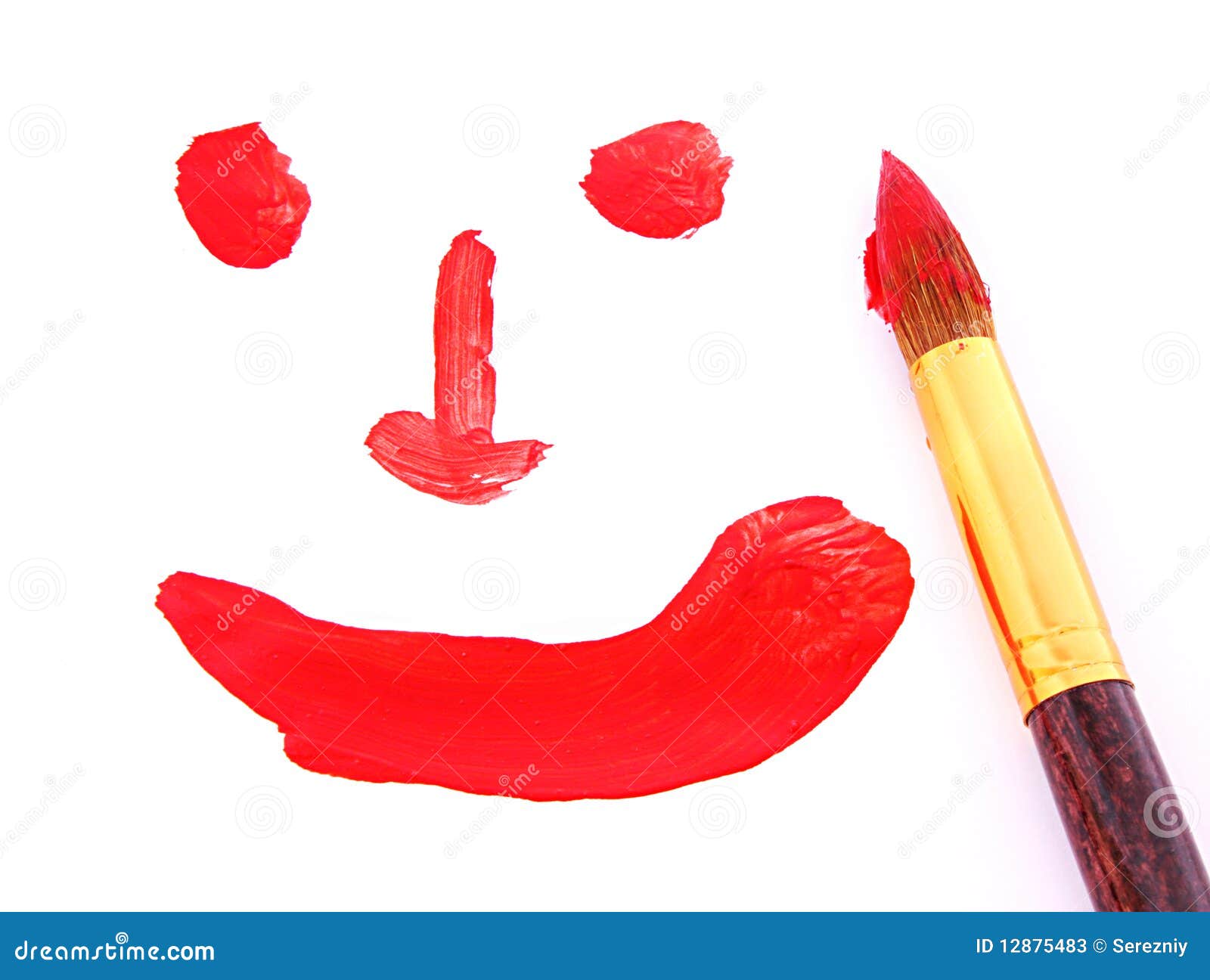 Smile and brush stock image. Image of smile, brush, isolated - 12875483