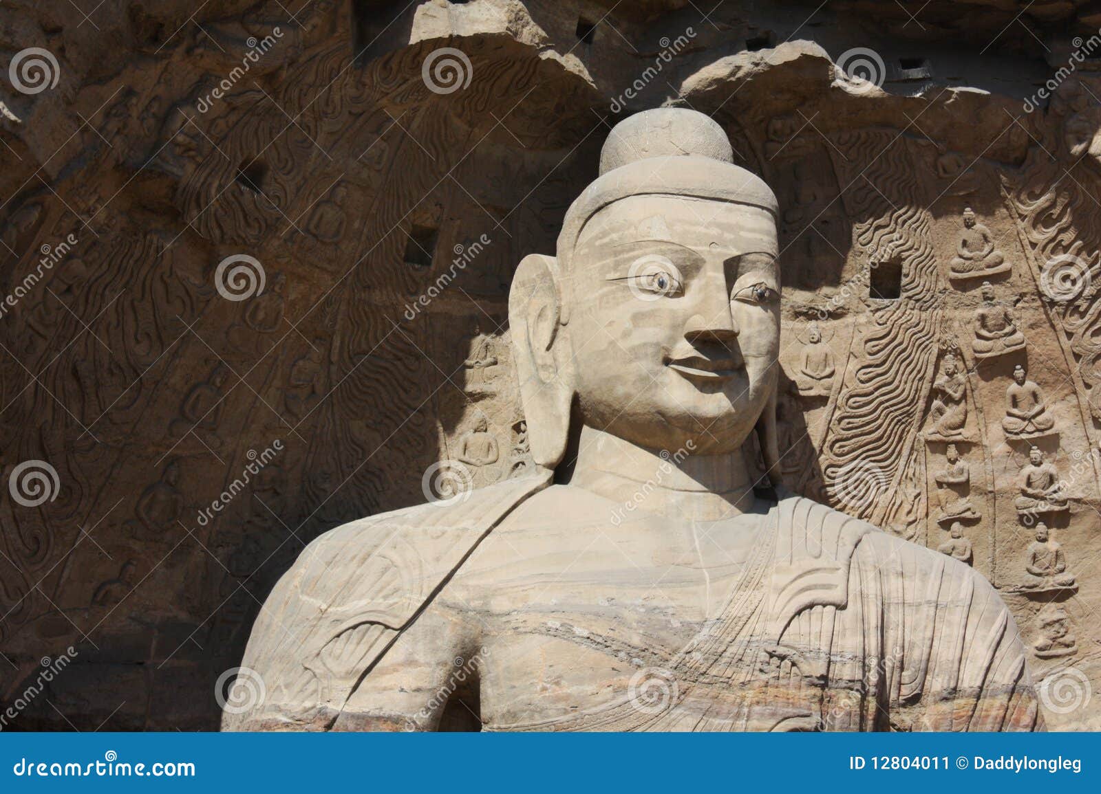 Smile buddha statue stock image. Image of sculpture, carve - 12804011