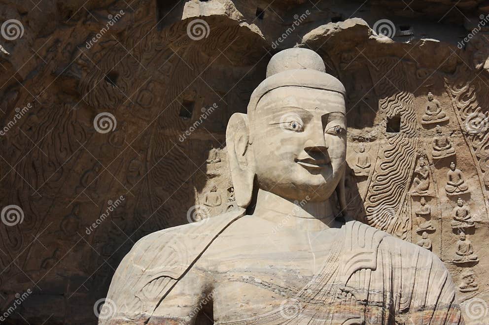 Smile buddha statue stock image. Image of sculpture, carve - 12804011