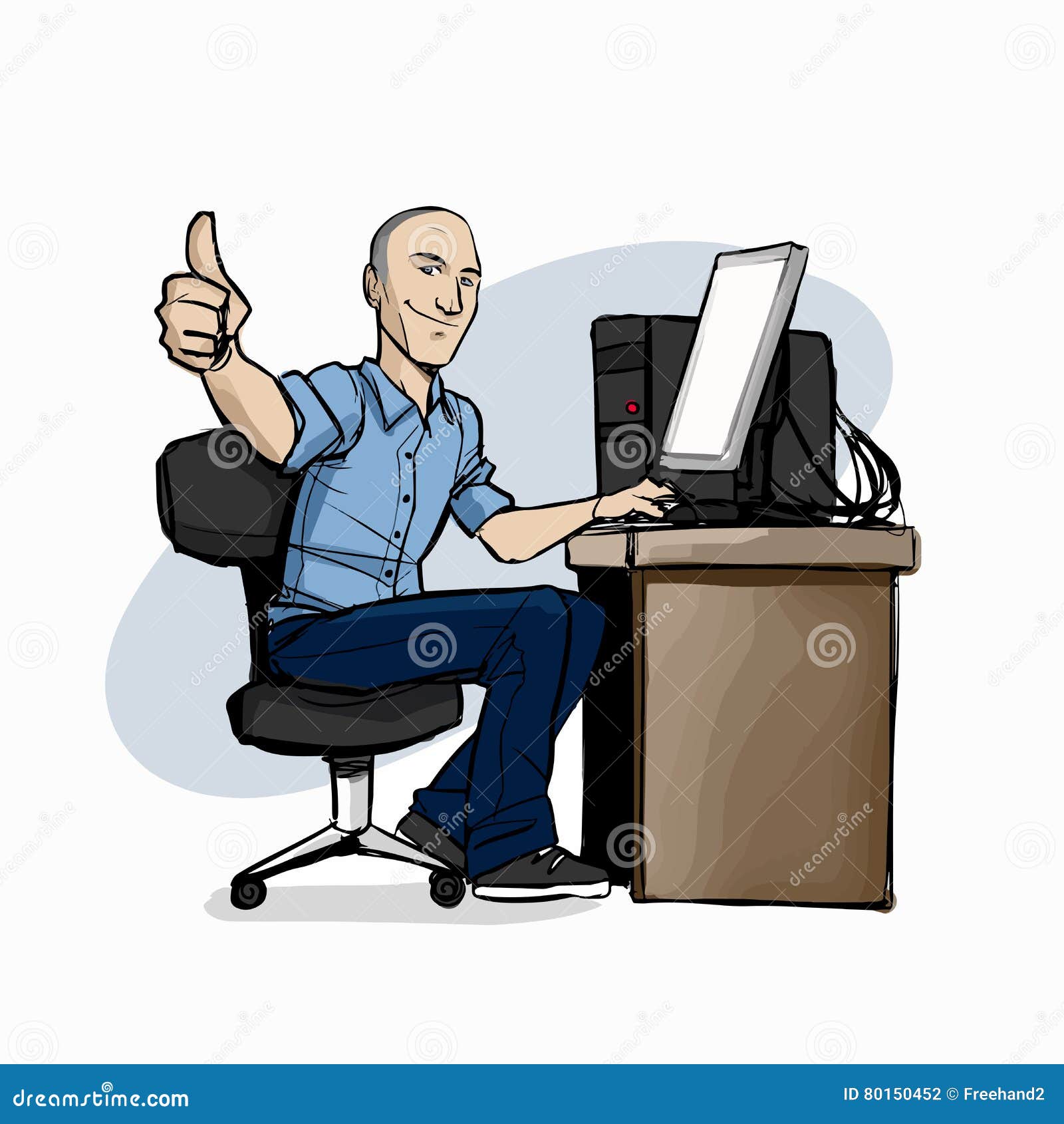 Smile businessman stock illustration. Illustration of businessperson ...