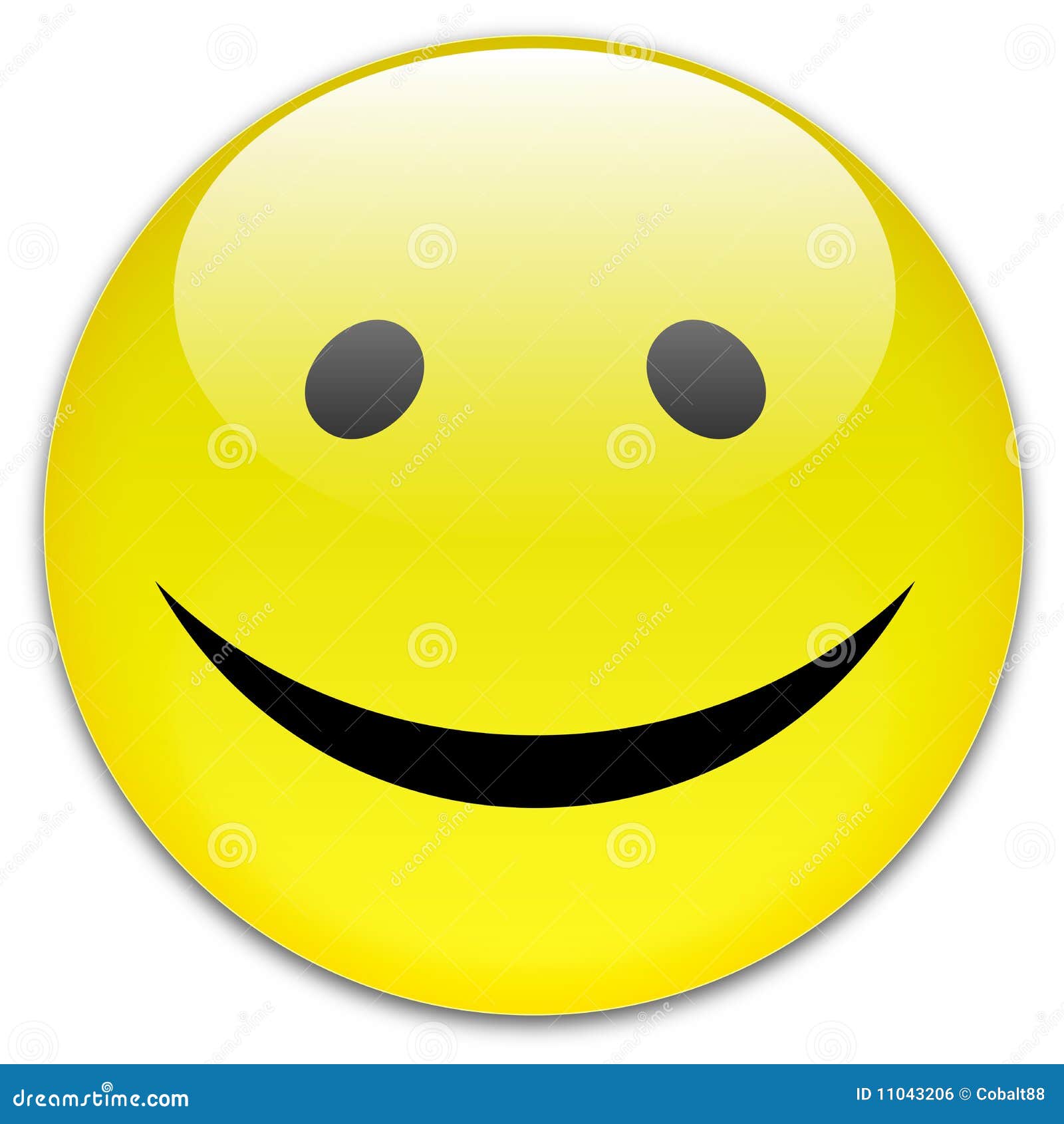 Smile button stock vector. Illustration of symbol, friendliness - 11043206