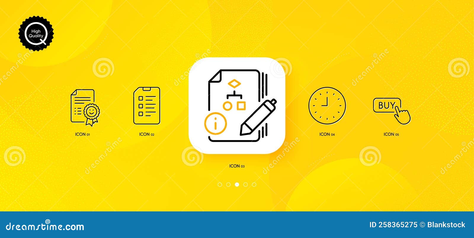 Smile, Buy Button and Checklist Minimal Line Icons. for Web Application, Printing. Vector Stock ...