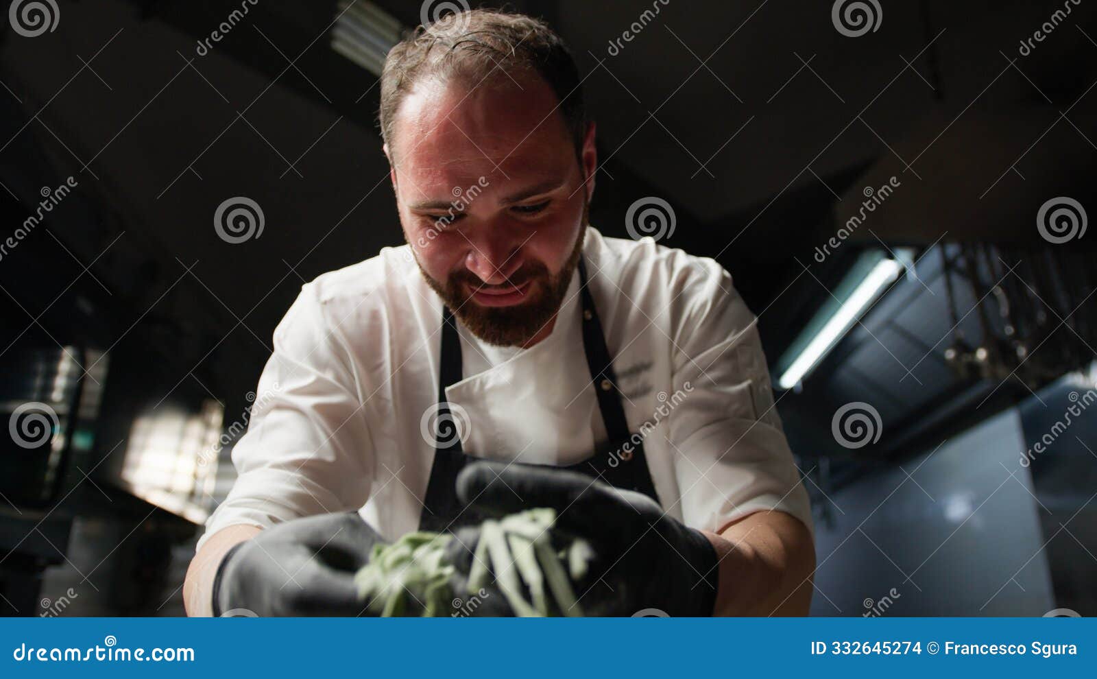 The Smile of a Chef Happy for His Creation Stock Photo - Image of smile ...