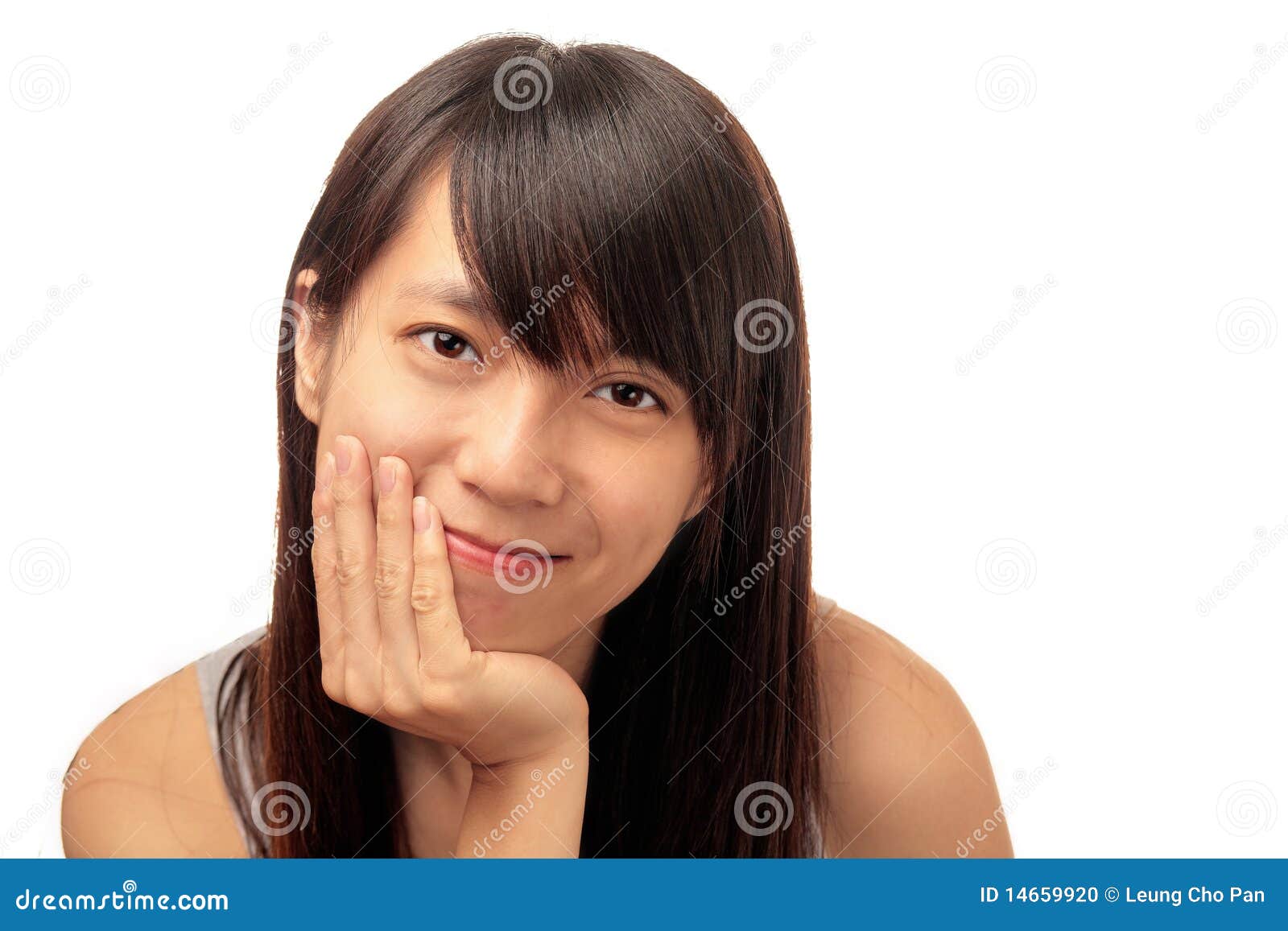 Smile chinese girl stock photo. Image of model, adult - 14659920