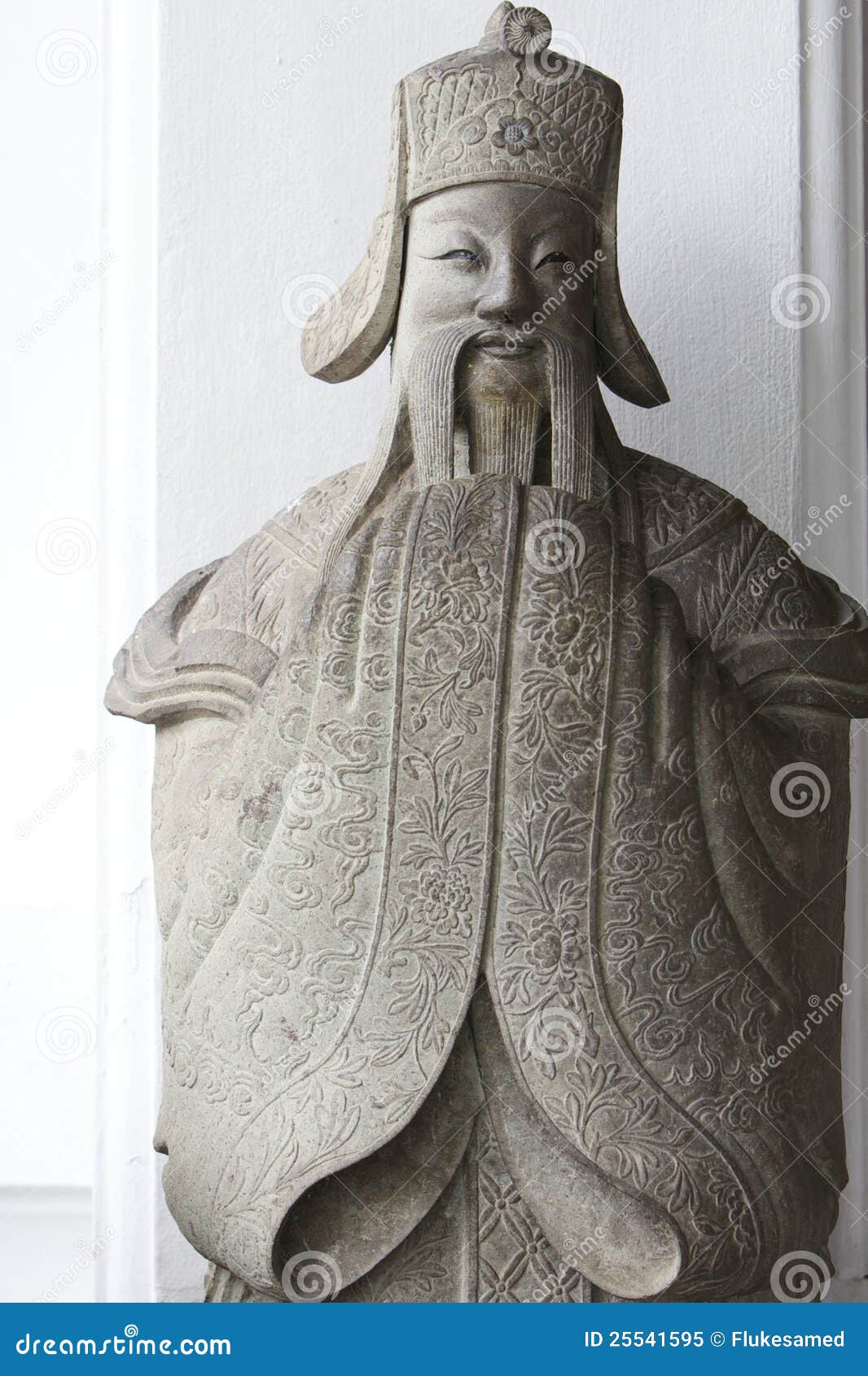 Smile Chinese sculpture stock image. Image of amiable - 25541595
