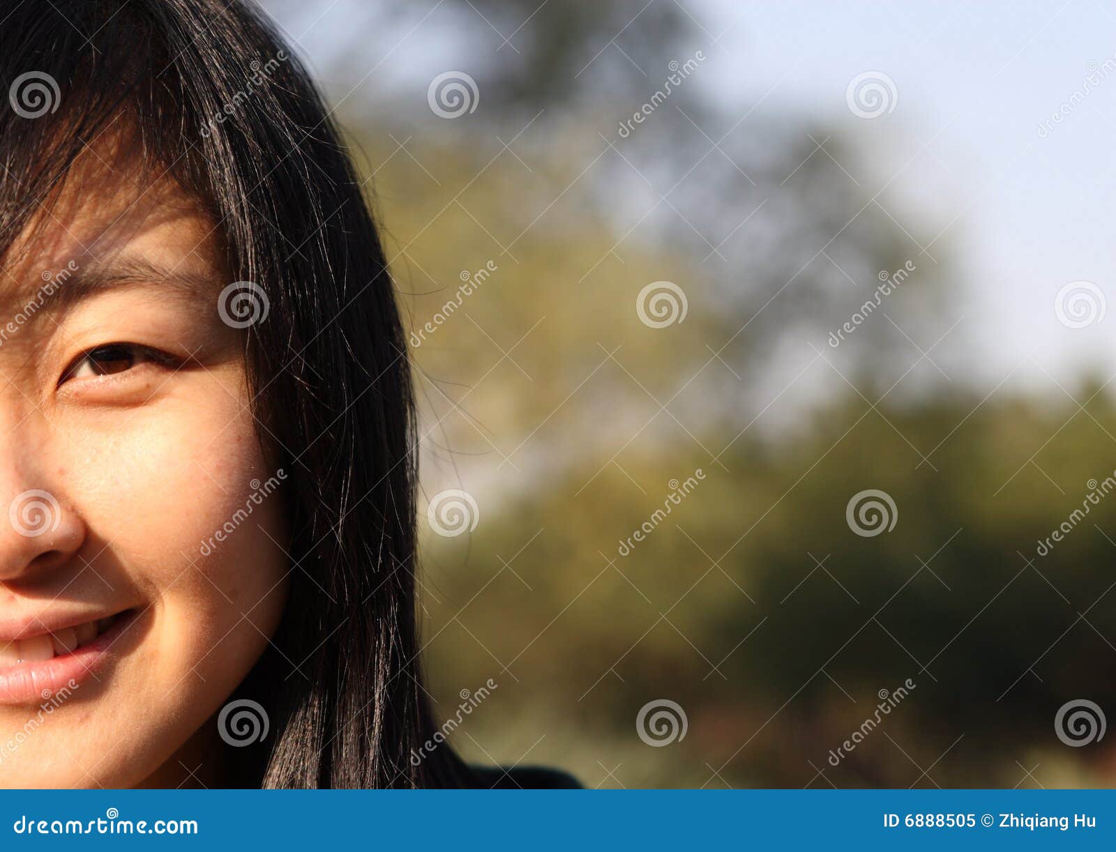 Smile of Chinese Young Woman Stock Image - Image of ethnicity, cheerful ...